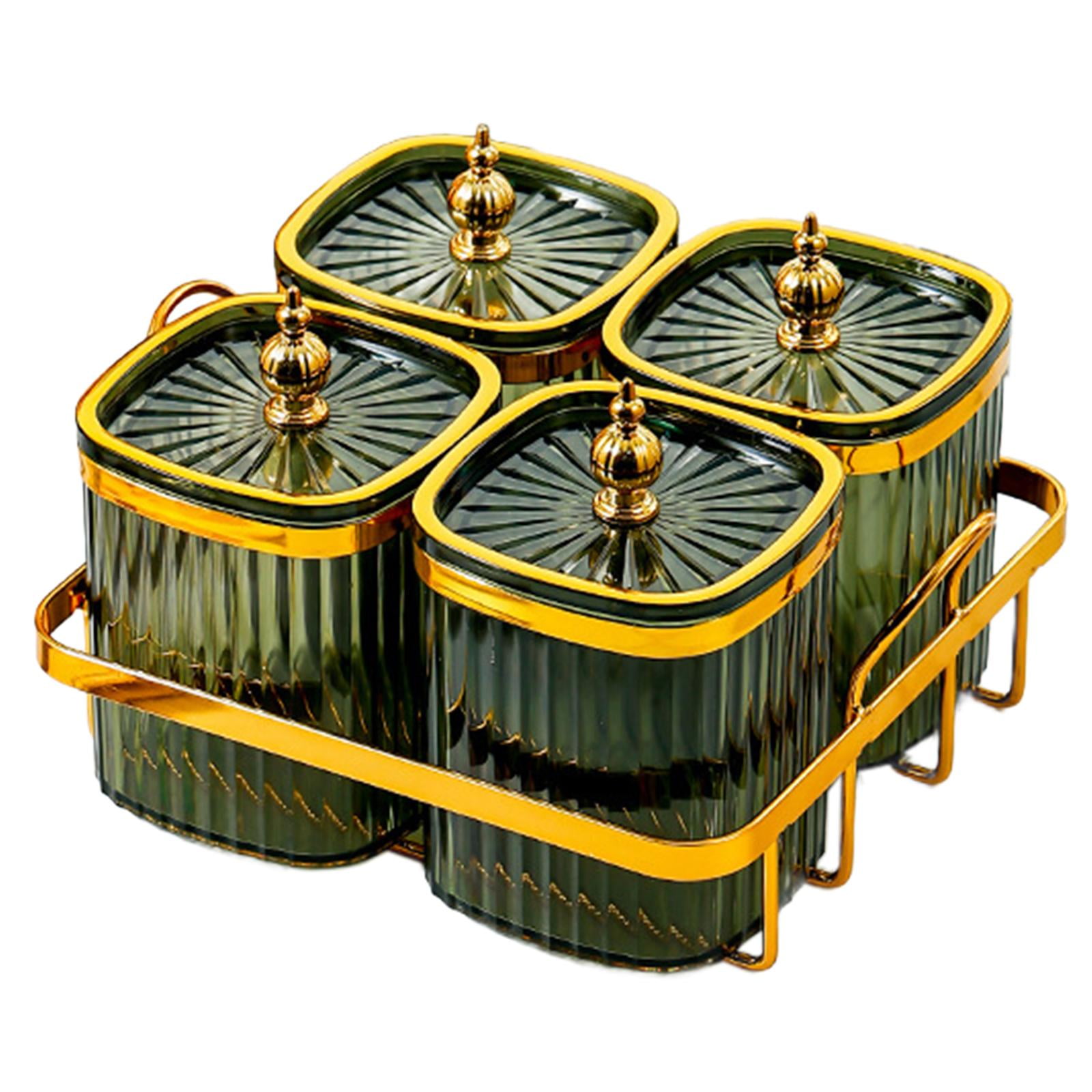 TISHITA Divided Dried Fruit Plates Divided Serving Dishes with Storage ...