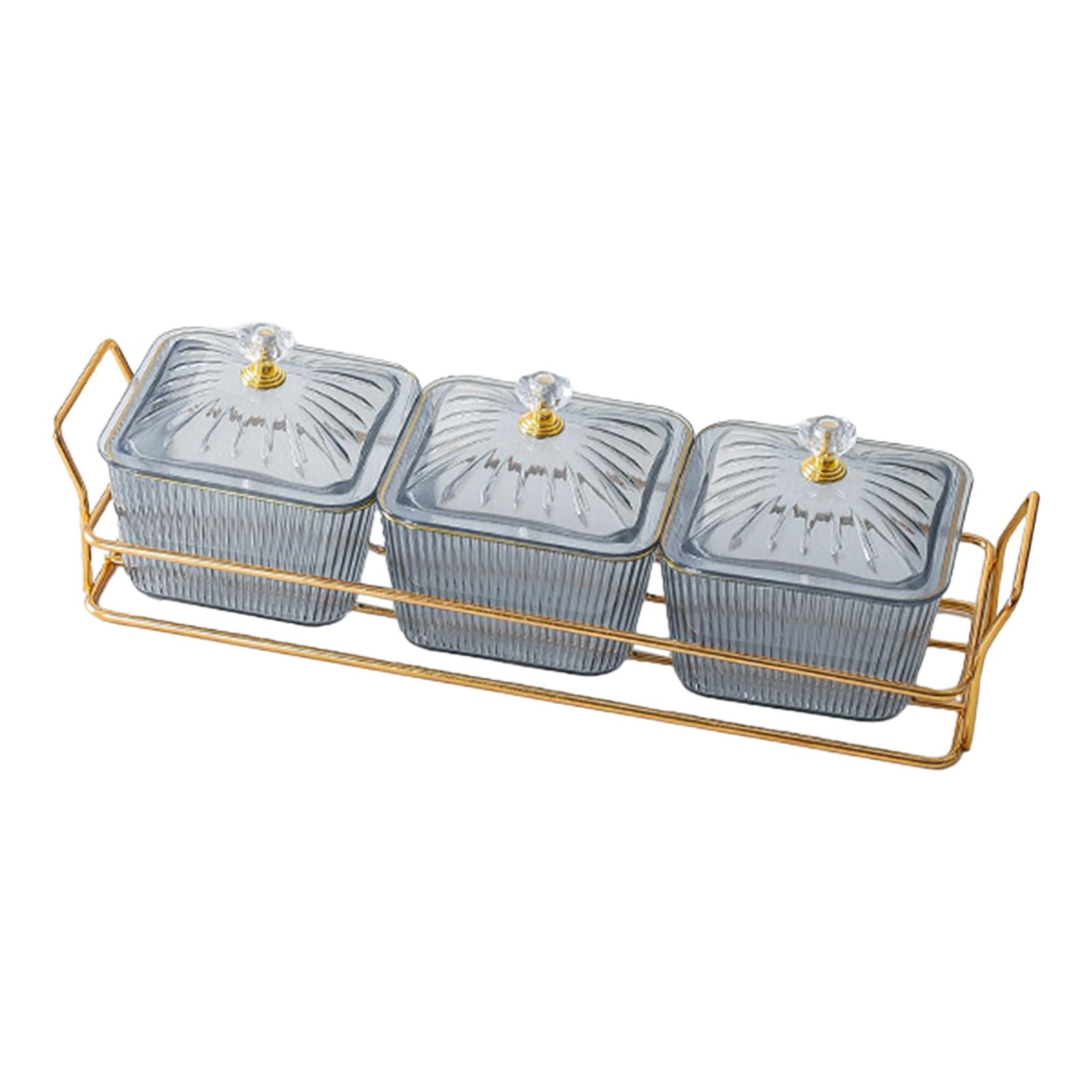 TISHITA Divided Serving Platter Fruit Partition Platter Food Storage ...