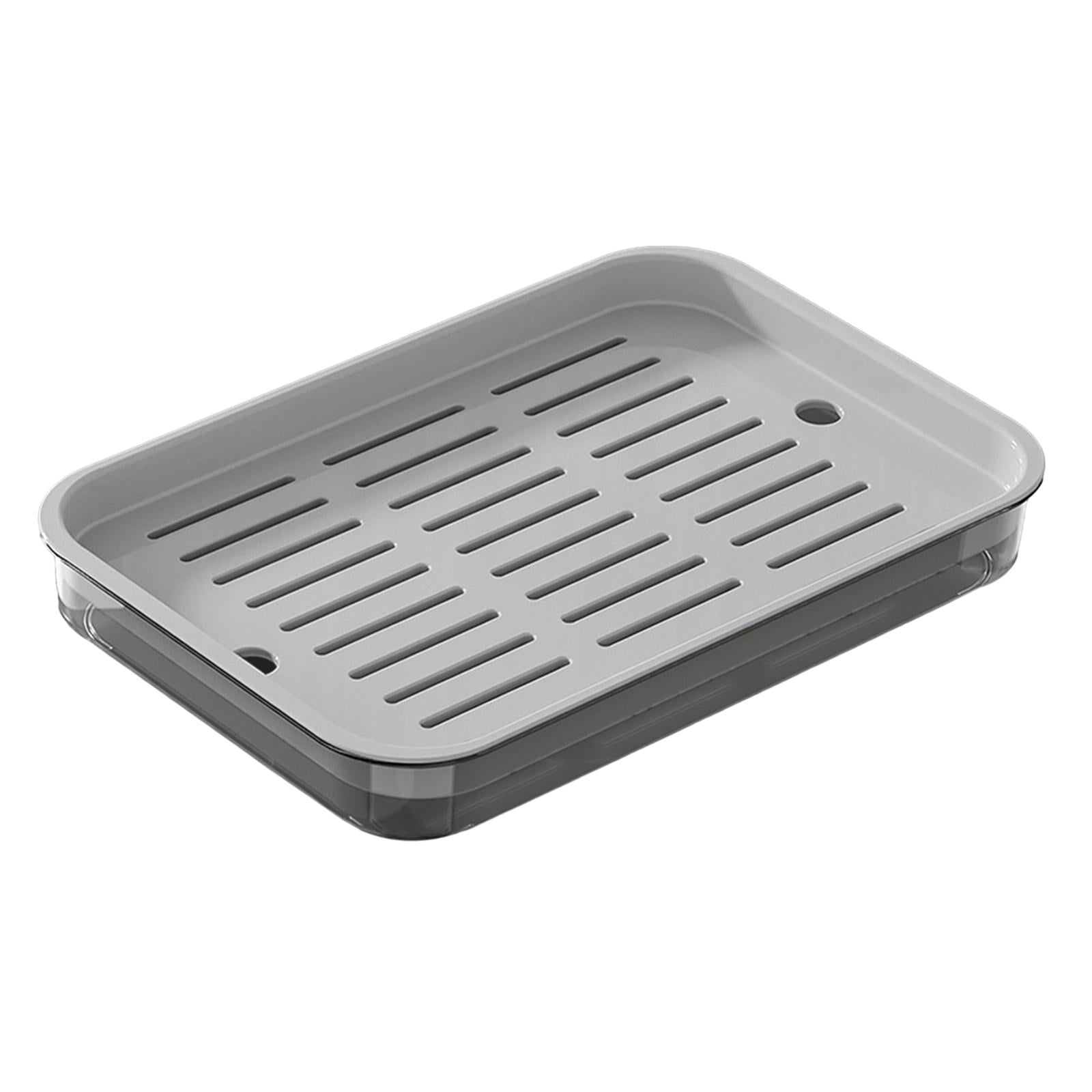 TISHITA Drain Tray Fruit Drainage Plate Large Lightweight Tea Set Drain ...