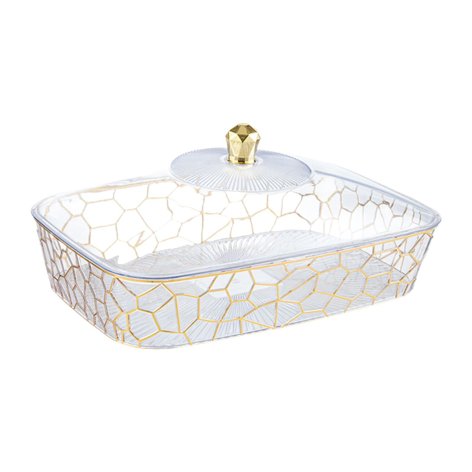 TISHITA Dried Fruit Plate Serving Platter Snack Storage, with Lid ...