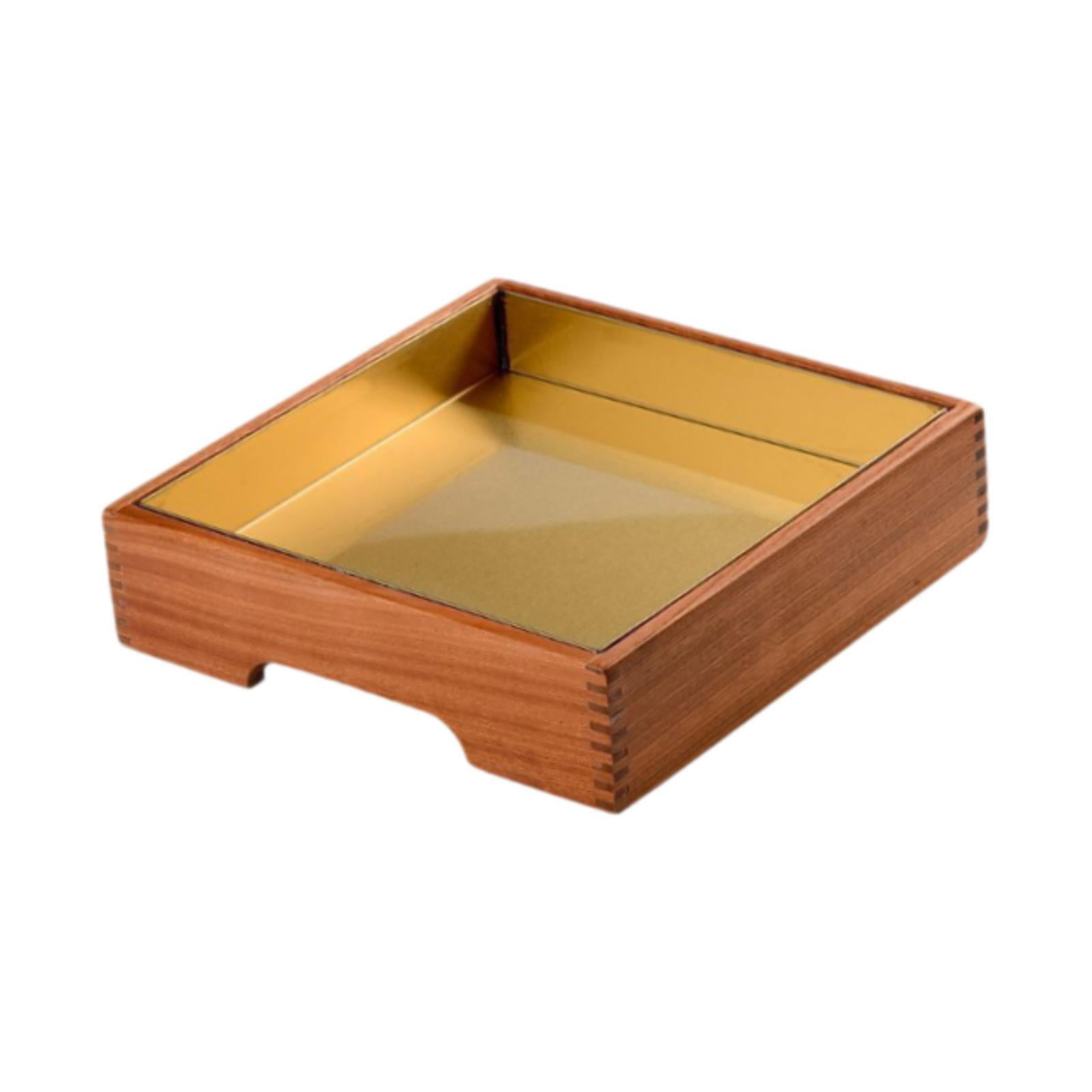 TISHITA Dry Ice Tray Cold Food Display Platter Wood Seafood Dish Food ...