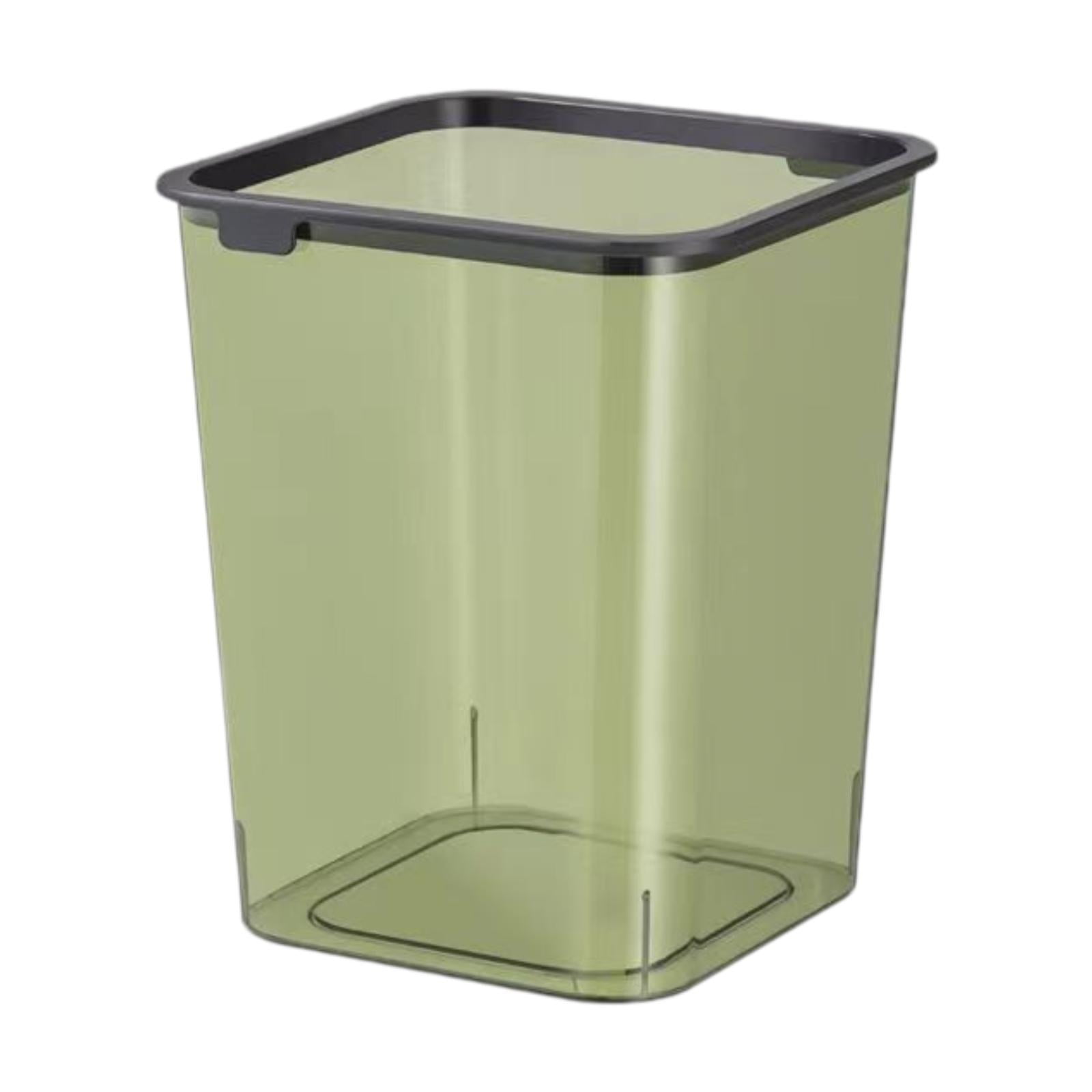 TISHITA Dustbin Kitchen Trash Can Snack Container Modern 15L Wastepaper ...