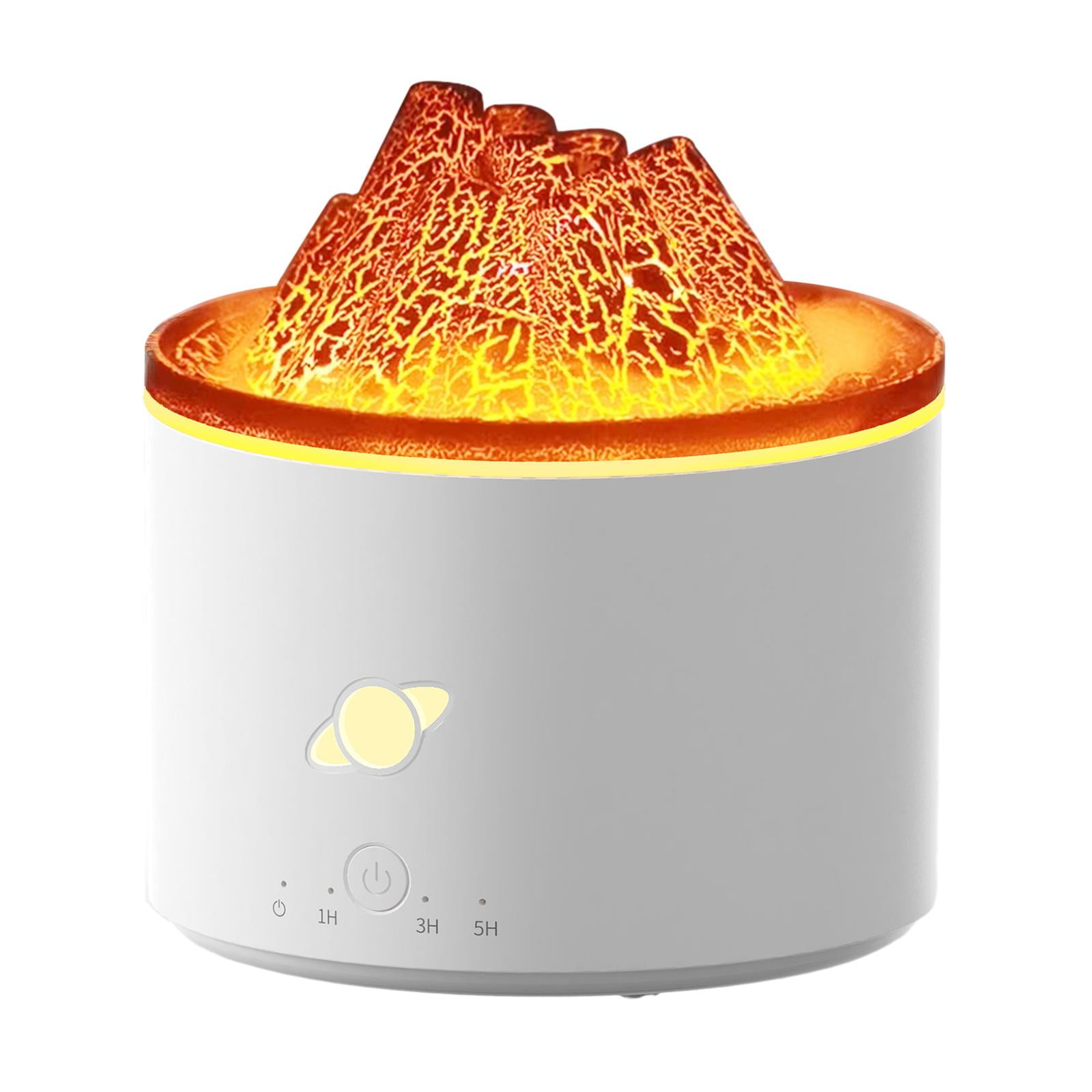 TISHITA Flame Aroma Diffuser, Mini Humidifier, 230ml, Timer, Essential Oil Diffuser, Desktop ...