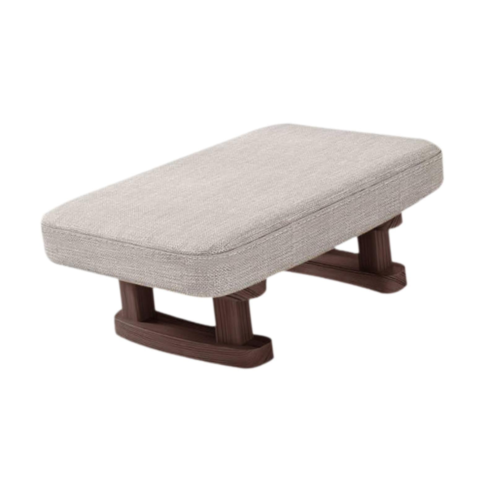 TISHITA Foot Rest with Wooden Legs Small Ottoman Minimalist Comfortable ...