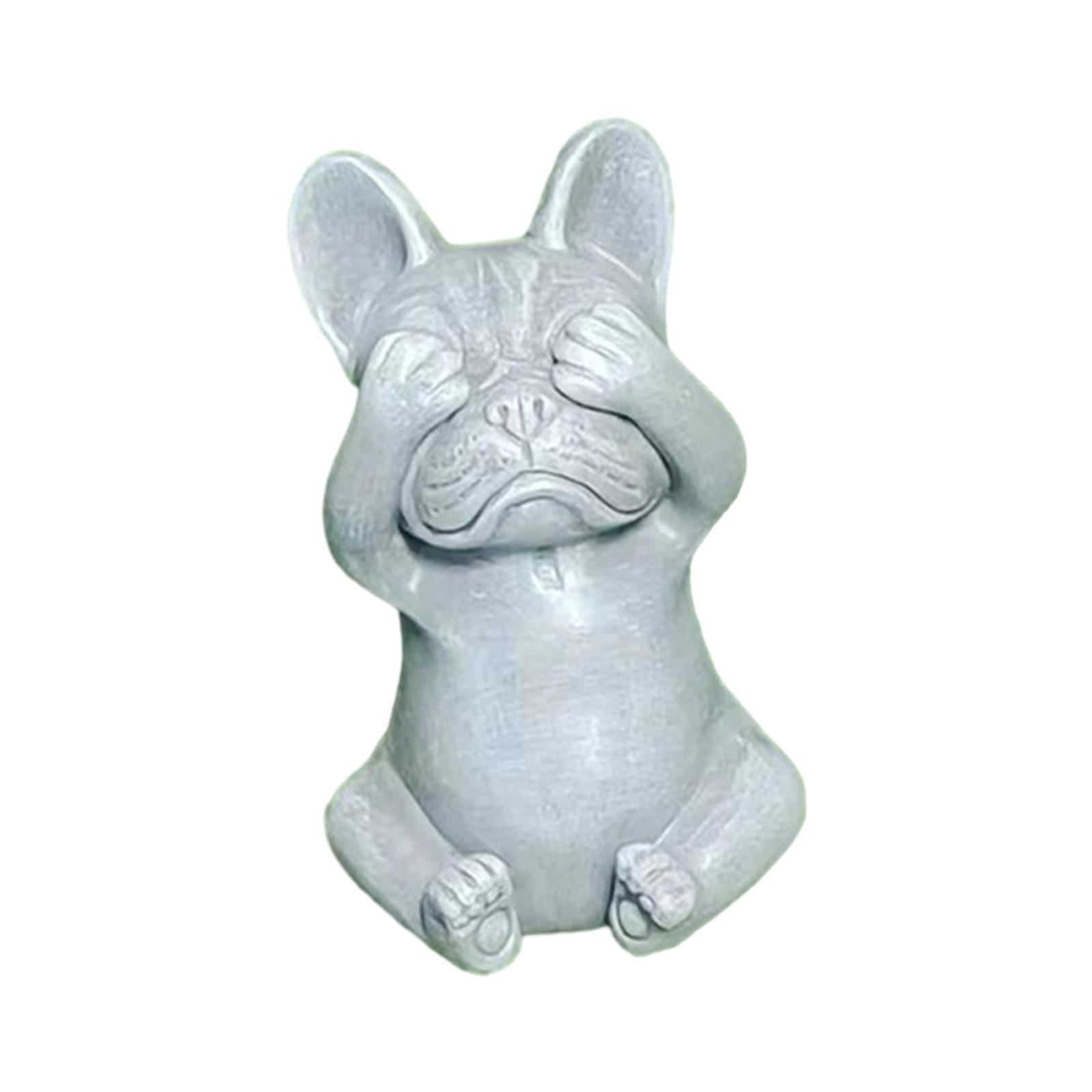 TISHITA French Statue Dog Sculpture Creative Sitting Dog Statue ...