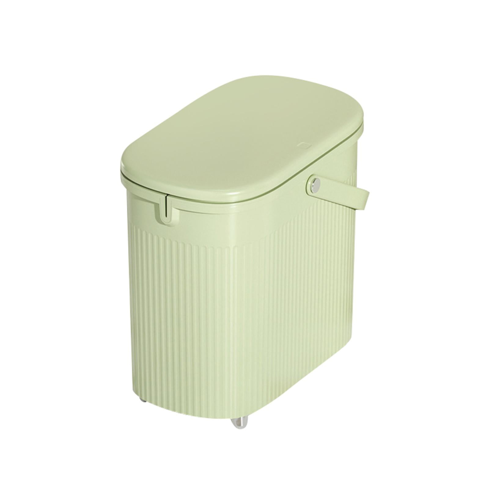 TISHITA Garbage Container Bin Rectangular Trash Can with Press Type Lid ...