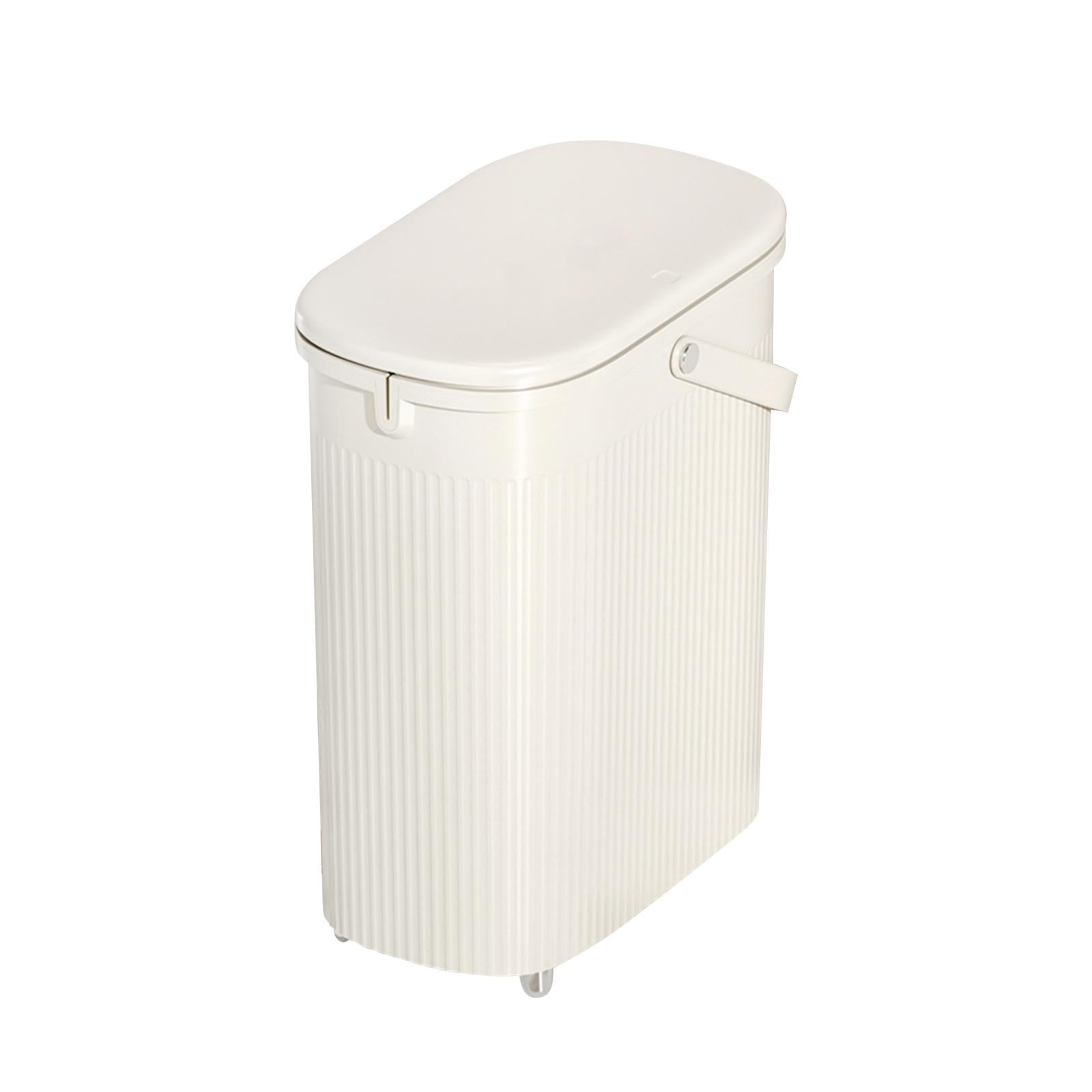 TISHITA Garbage Container Bin Rectangular Trash Can with Press Type Lid ...