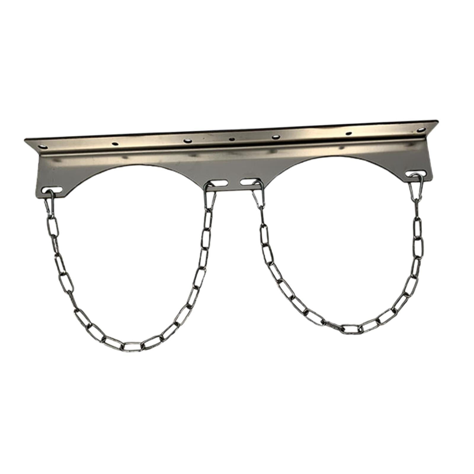 TISHITA Gas Cylinder Bracket Gas Bottle Rack Chain Supported Wall Mount ...