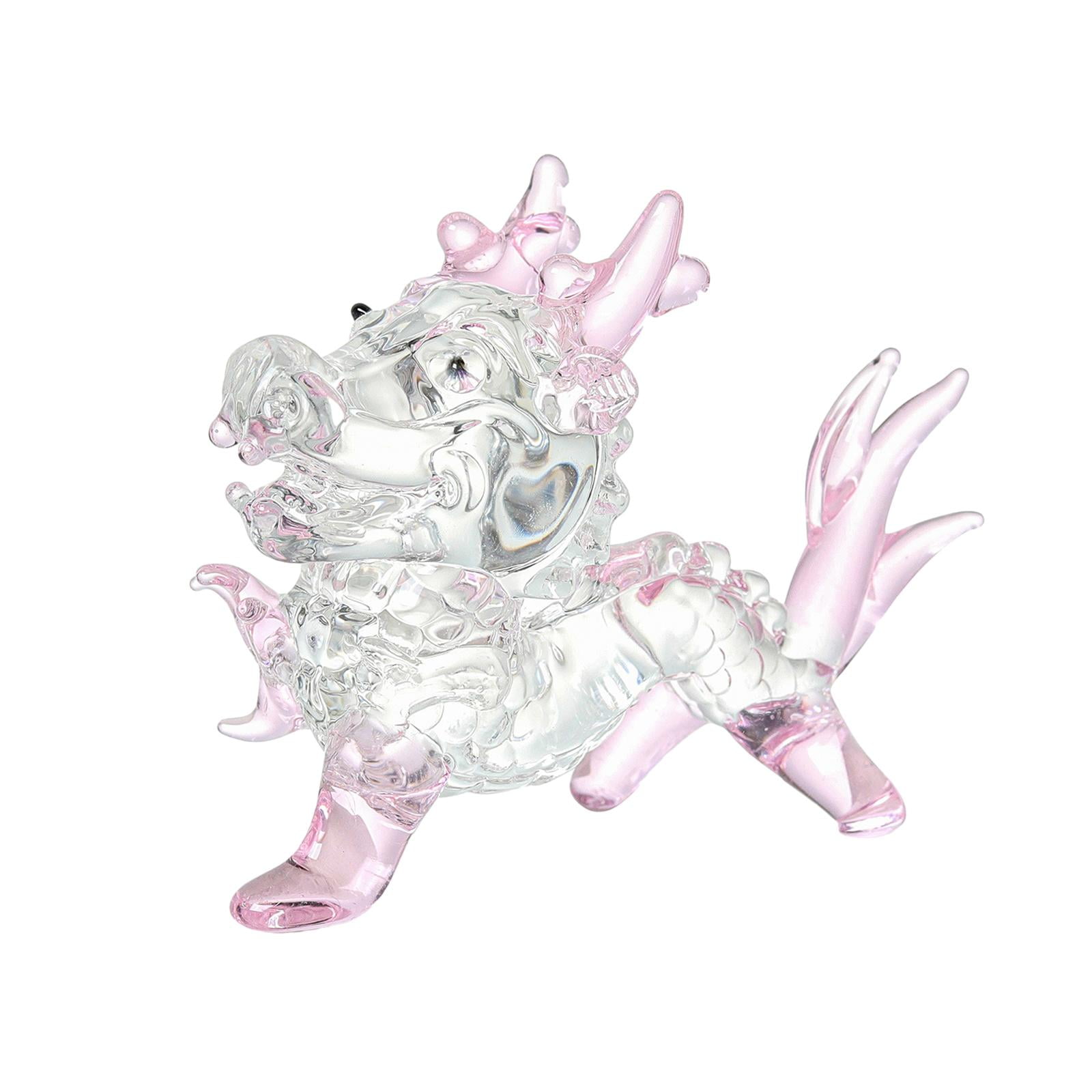 TISHITA Glass Dragon Figurine Animal Sculpture Art Decorative ...