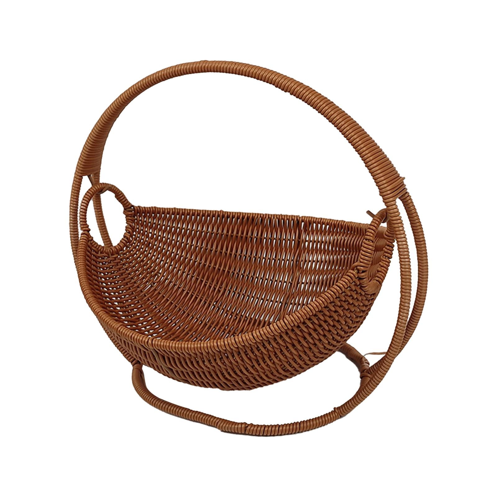 TISHITA Hand Woven Basket Serving Trays Basket Farmhouse Sundries ...