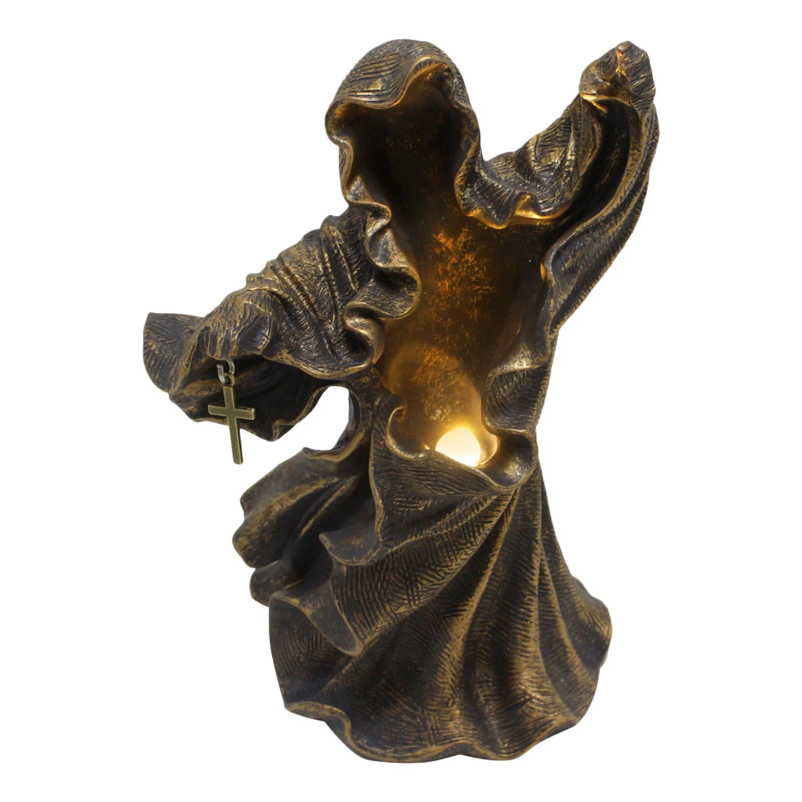 TISHITA Hell Resin Statue Figurine with Light Lamp Statue Gift ...