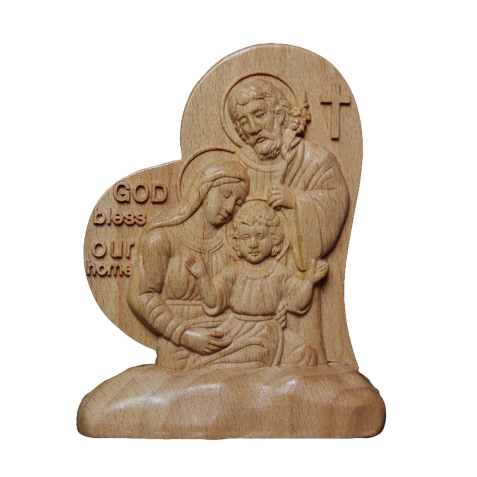 TISHITA Holy Family Statue Jesus Mary Joseph Religious Figurine ...