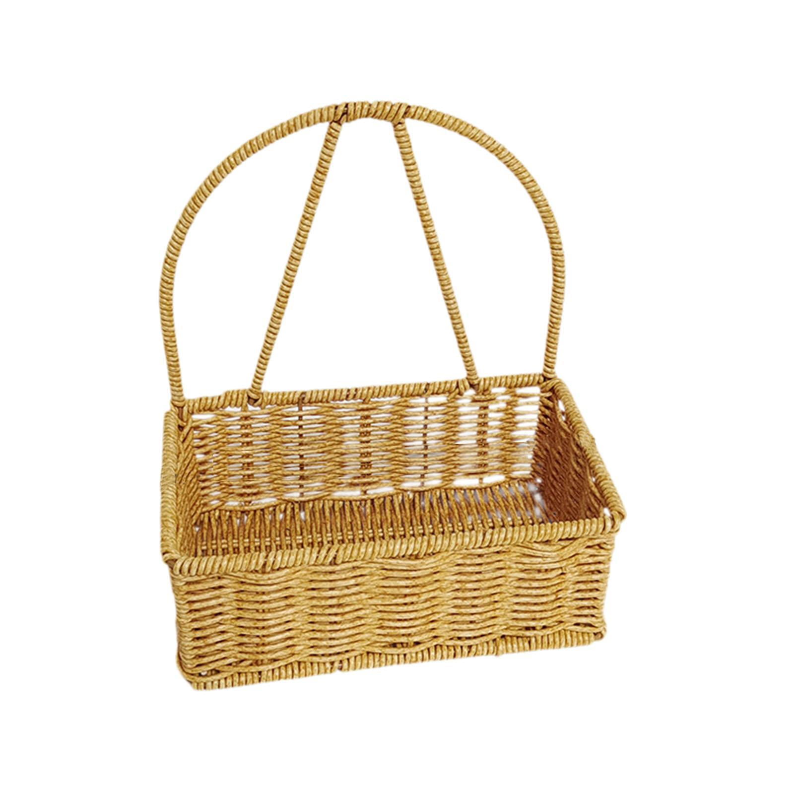 TISHITA Imitation Rattan ,Wall Mounted Basket ,Handmade Woven Hanging ...