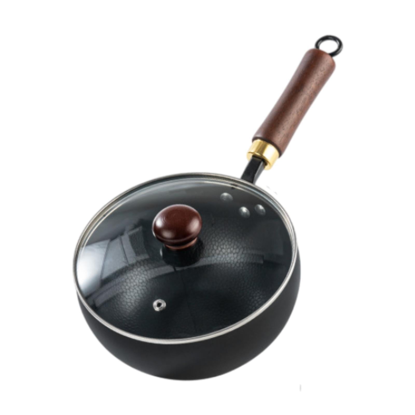 TISHITA Iron Wok Frying Wok Pan No Coating Induction Cooker Boiling ...
