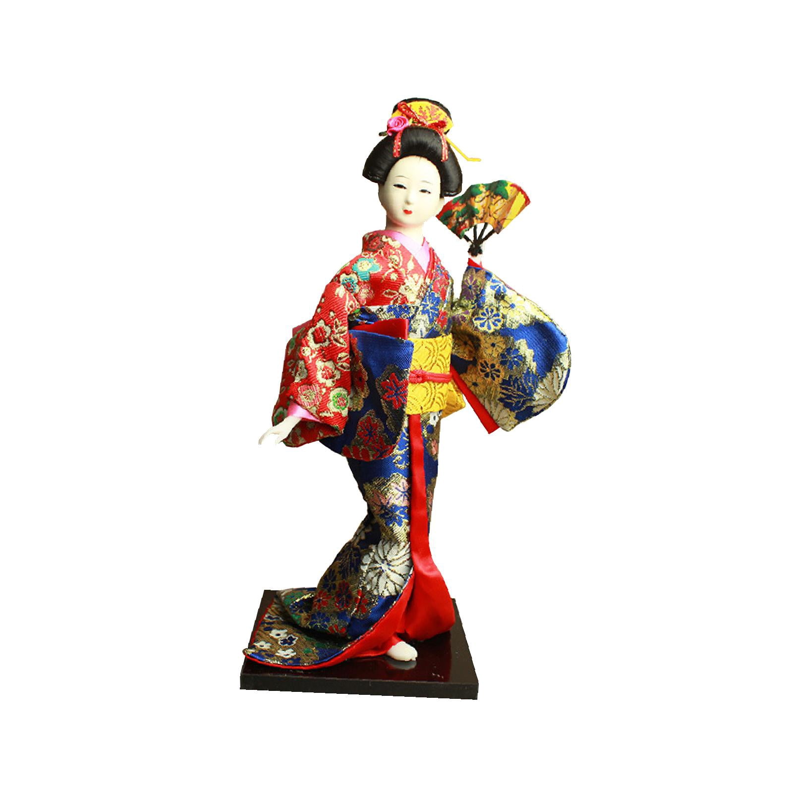 TISHITA Japanese Geisha Kimono Doll Asian Kabuki Figure 12inch Art ...