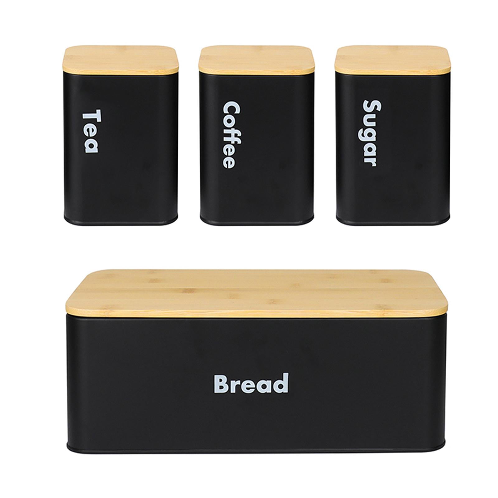TISHITA Kitchen Canisters Set Countertop Bread Box Practical ...