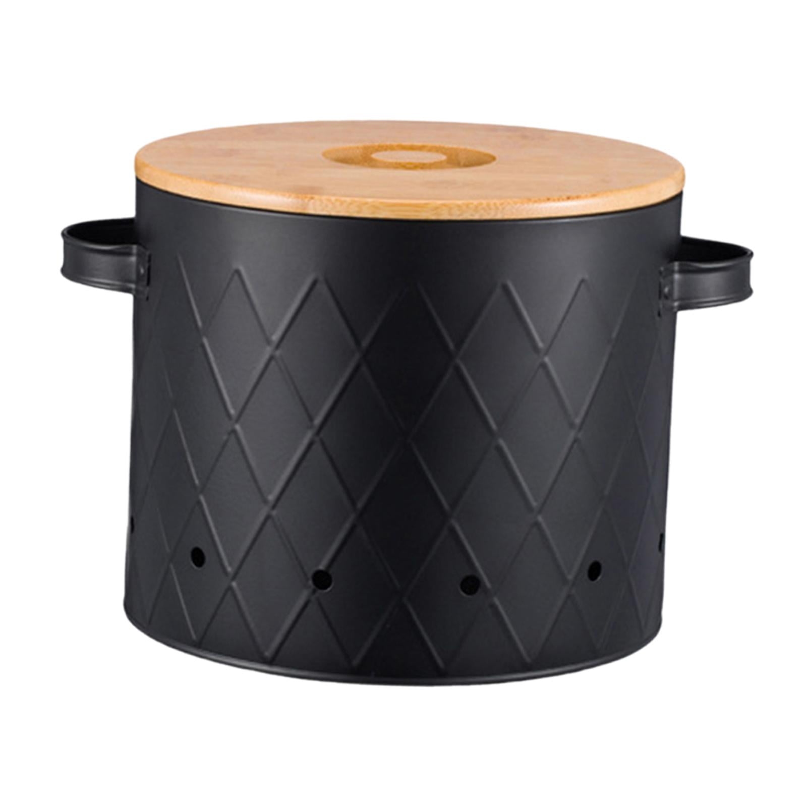 TISHITA Kitchen Vegetable Storage Tin Potato Onion Garlic Storage Bin ...