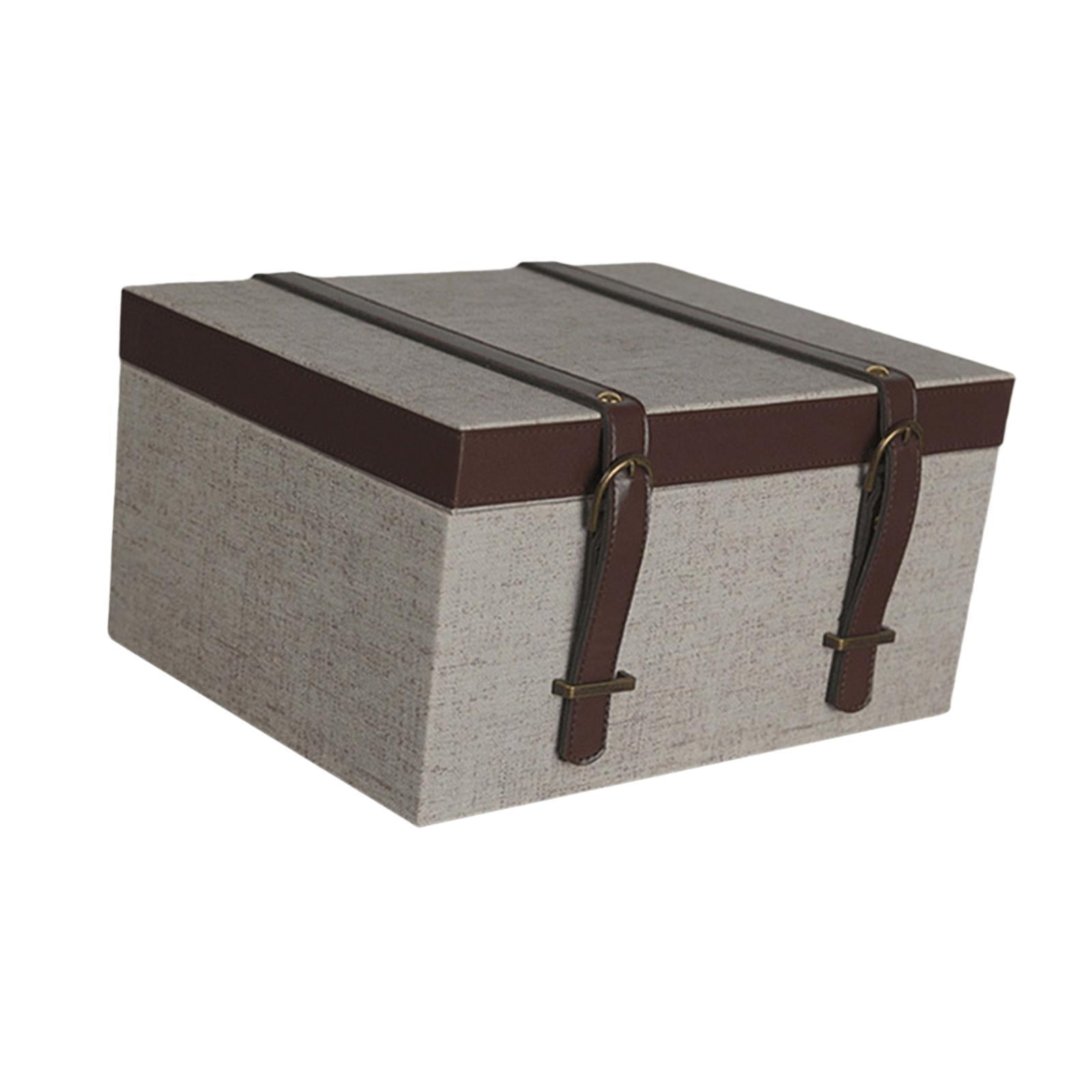 TISHITA MDF Storage Bin Cube Container with Lid Multipurpose Decorative ...