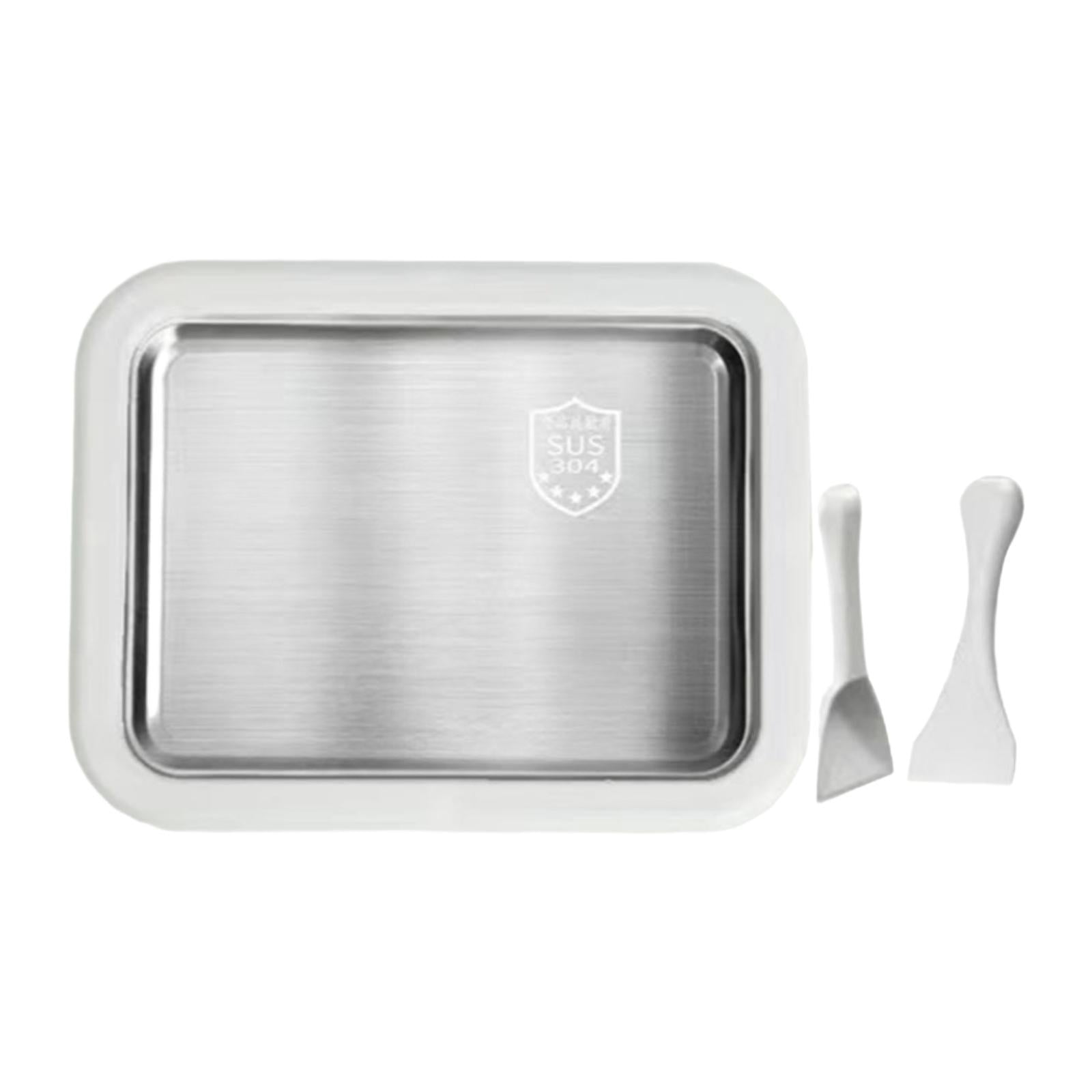TISHITA Maker Ice Cream Homemade Tray Yogurt with 2 Spatulas Household ...