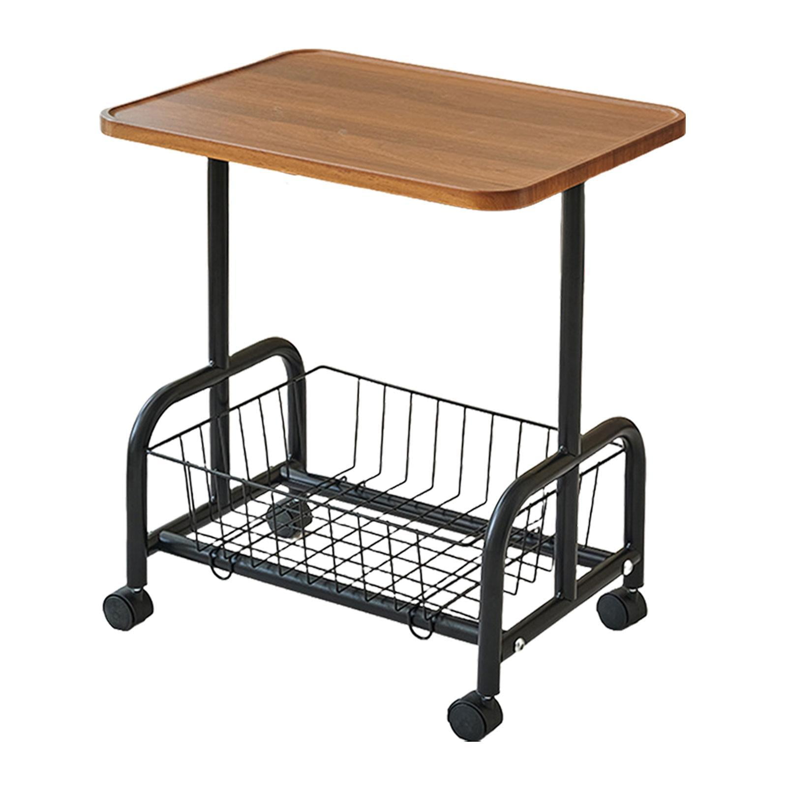 TISHITA Mobile Side Table Couch Rolling Utility Cart for Drawing Room ...