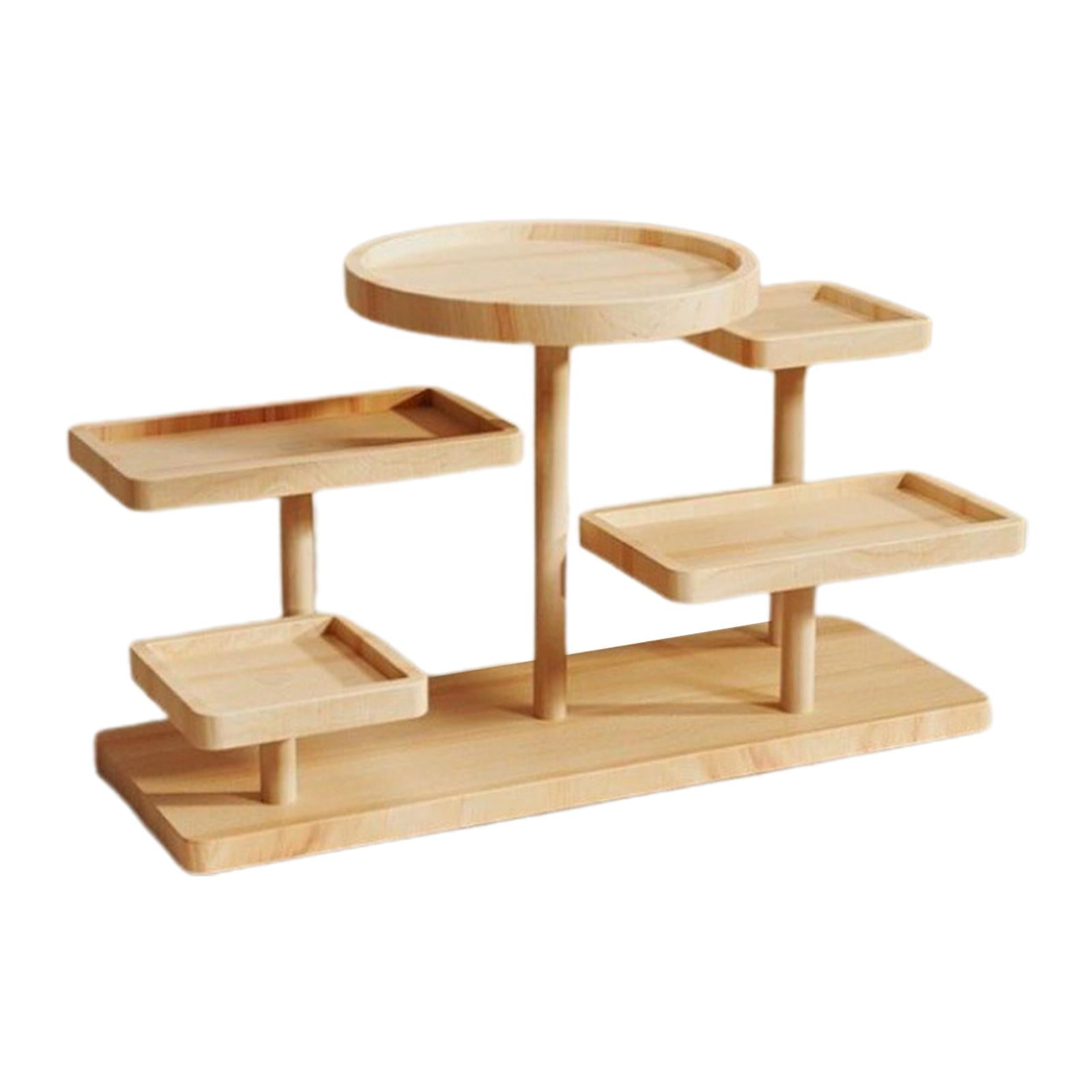 TISHITA Multi Layer Rack Wooden Display Riser,Dessert Jewelry Display ...