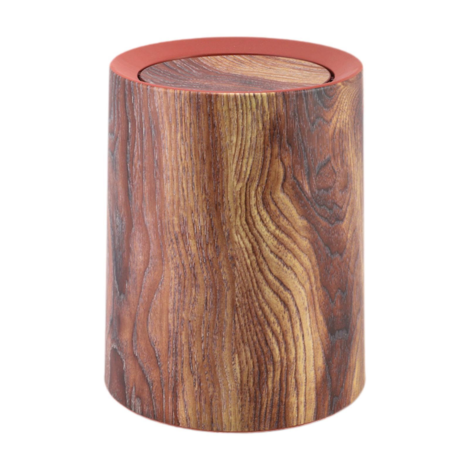 TISHITA Needing Wood Garbage Can Fill The Trash Can Multi -purpose ...