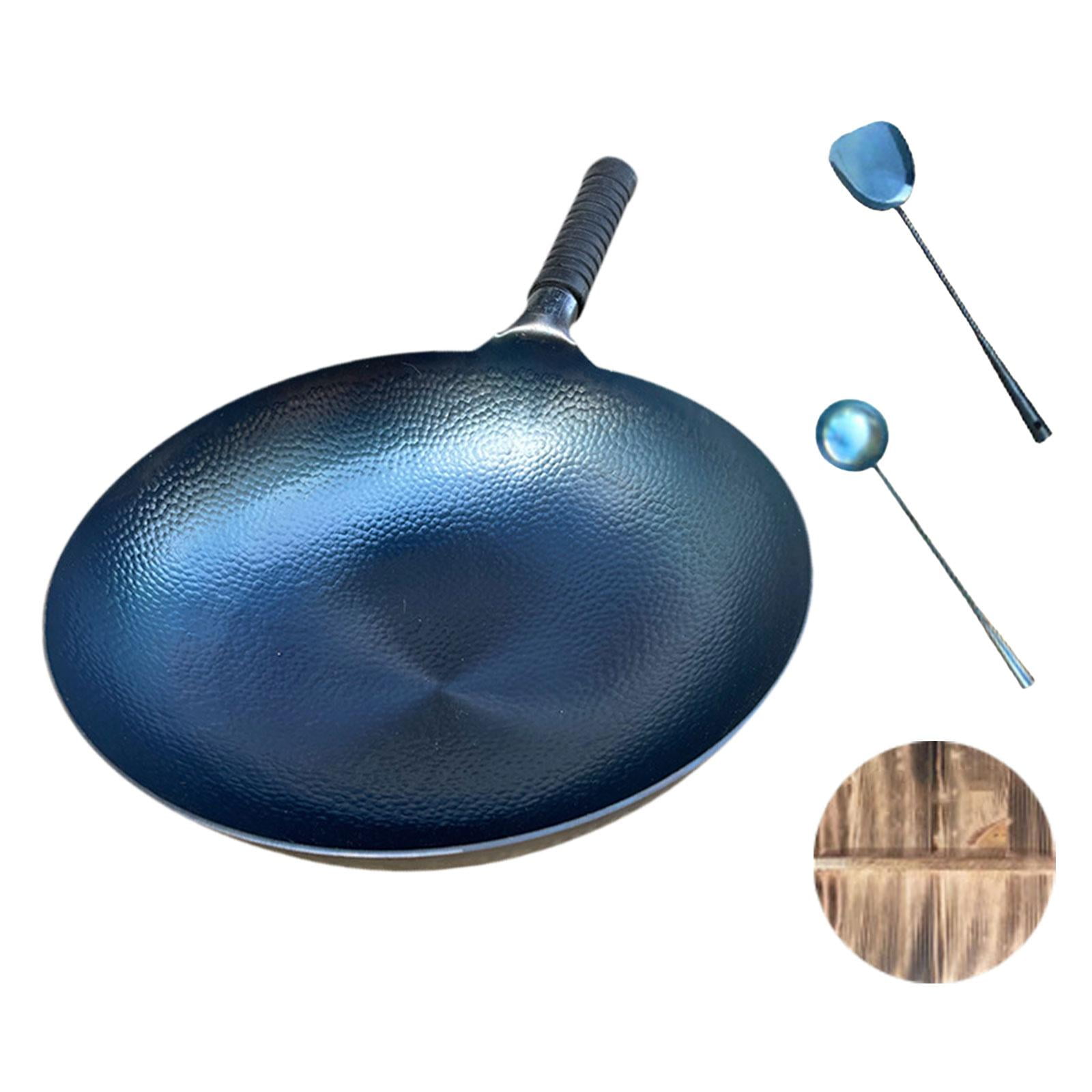 TISHITA Nonstick Wok Wok Pan 13.39'' Cooking Wok Uncoated Boiling Iron ...