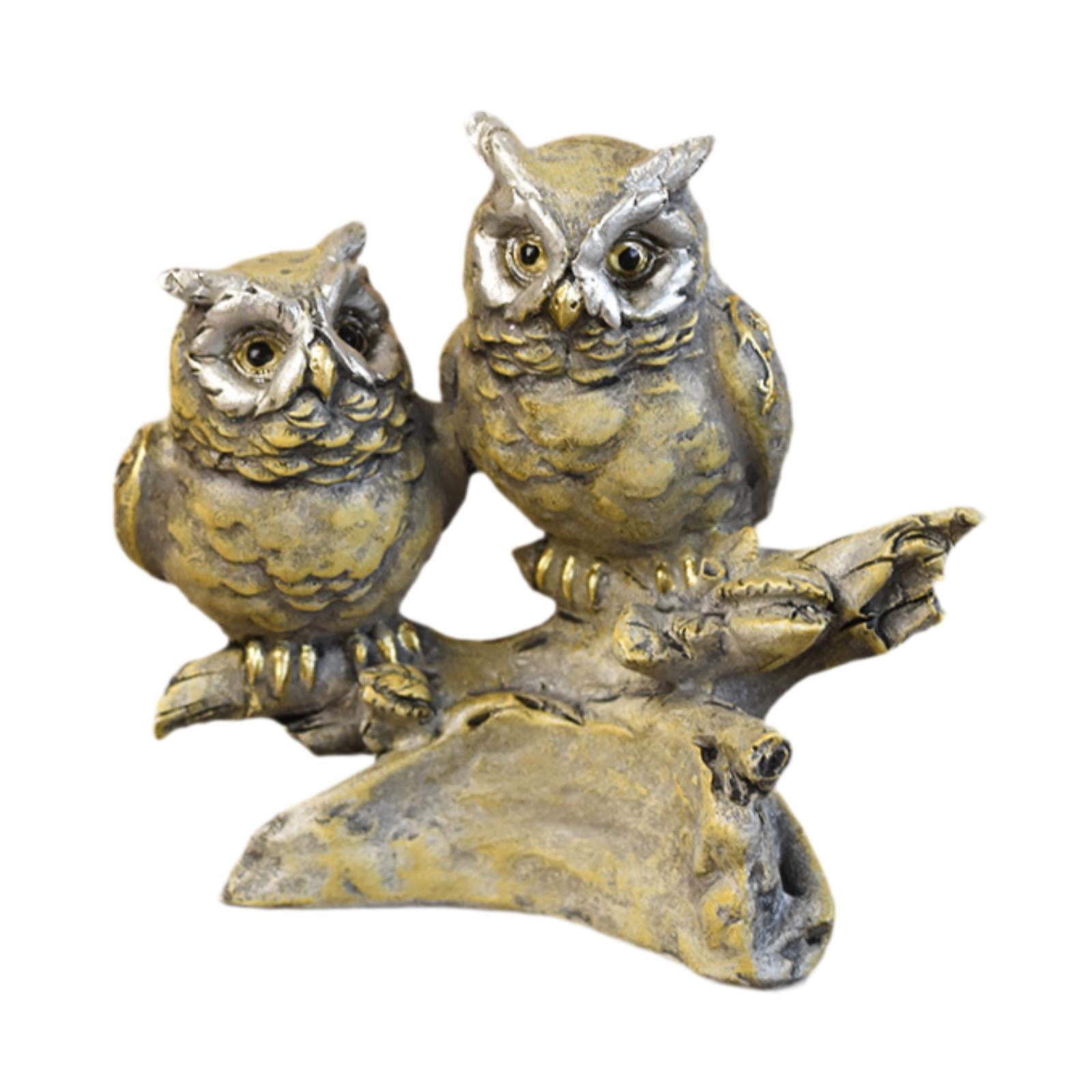 TISHITA Owl Statue Animal Sculpture Modern Decorative Figurine Tabletop ...