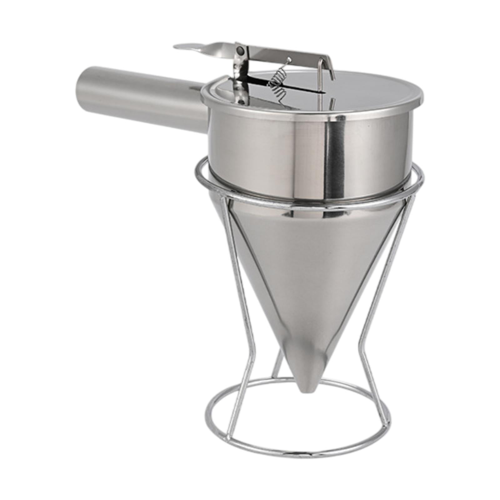 TISHITA Pancake Batter Dispenser with Stand,Cupcake Stainless Steel ...