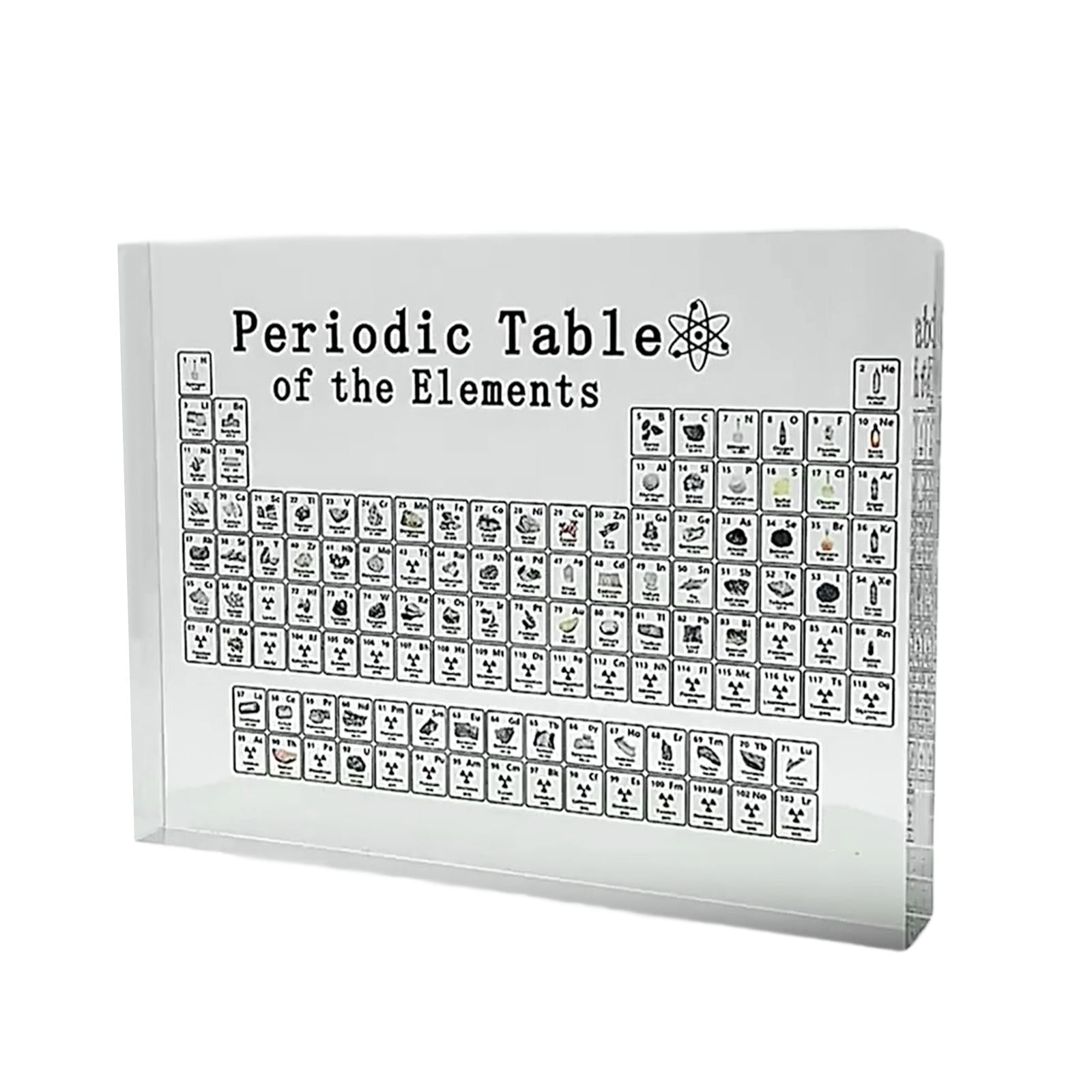 TISHITA Periodic Table Clear Table Ornament Gift, Creative, Teaching ...