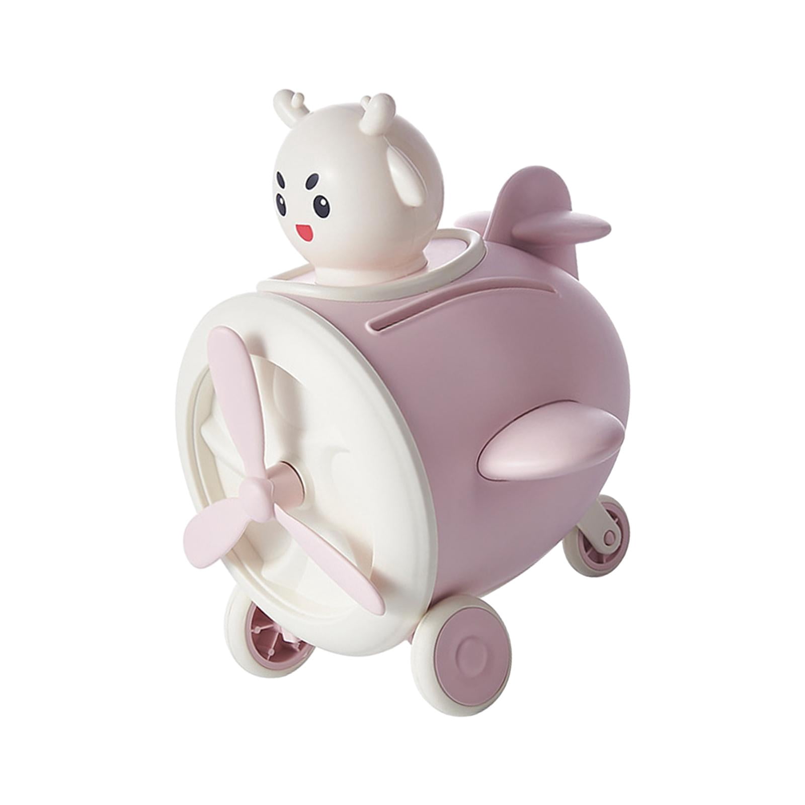 TISHITA Piggy Bank Airplane Sculpture Figure Statue Lockable with Key ...