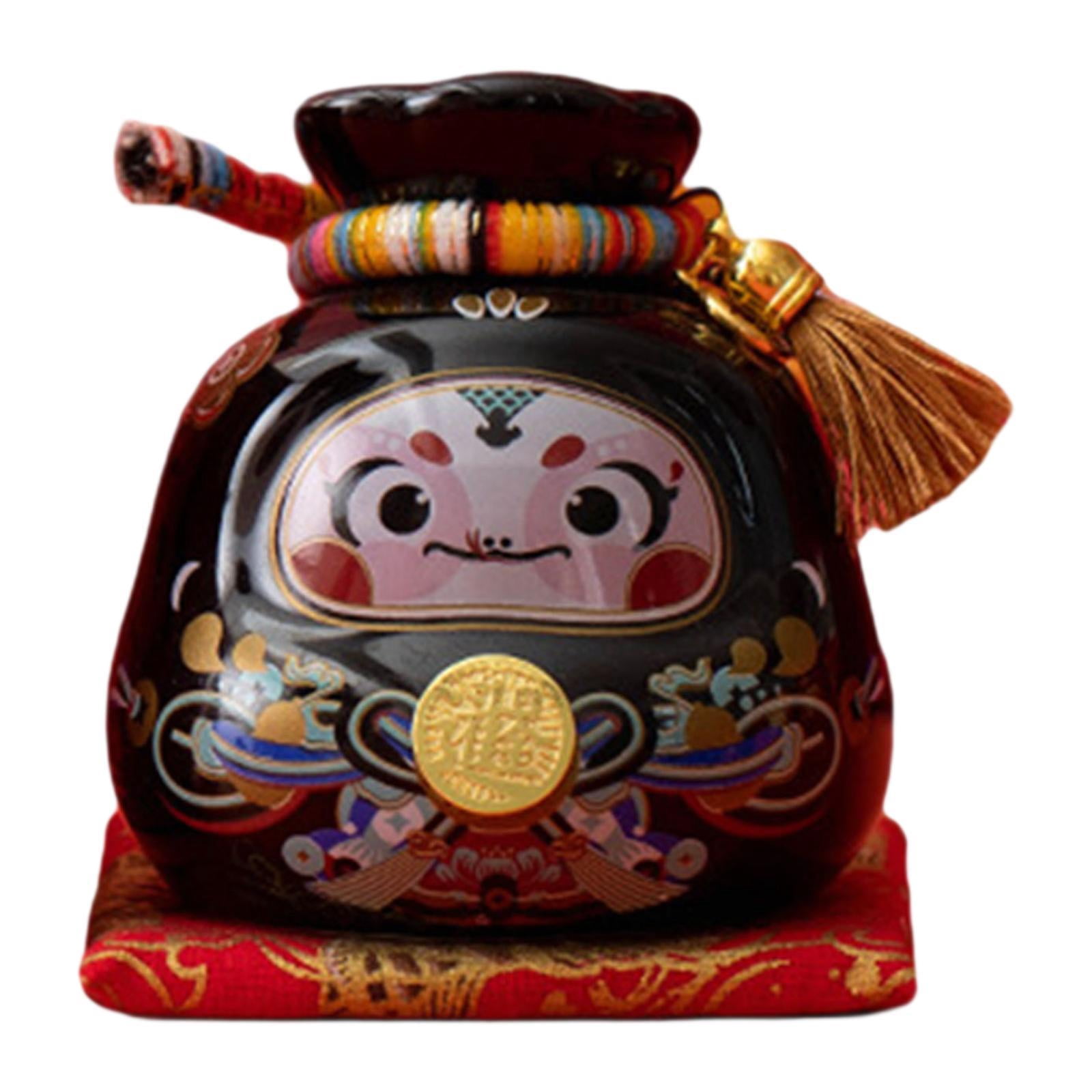 TISHITA Piggy Bank Money Saving Box Collectibles Statue with Cushion ...
