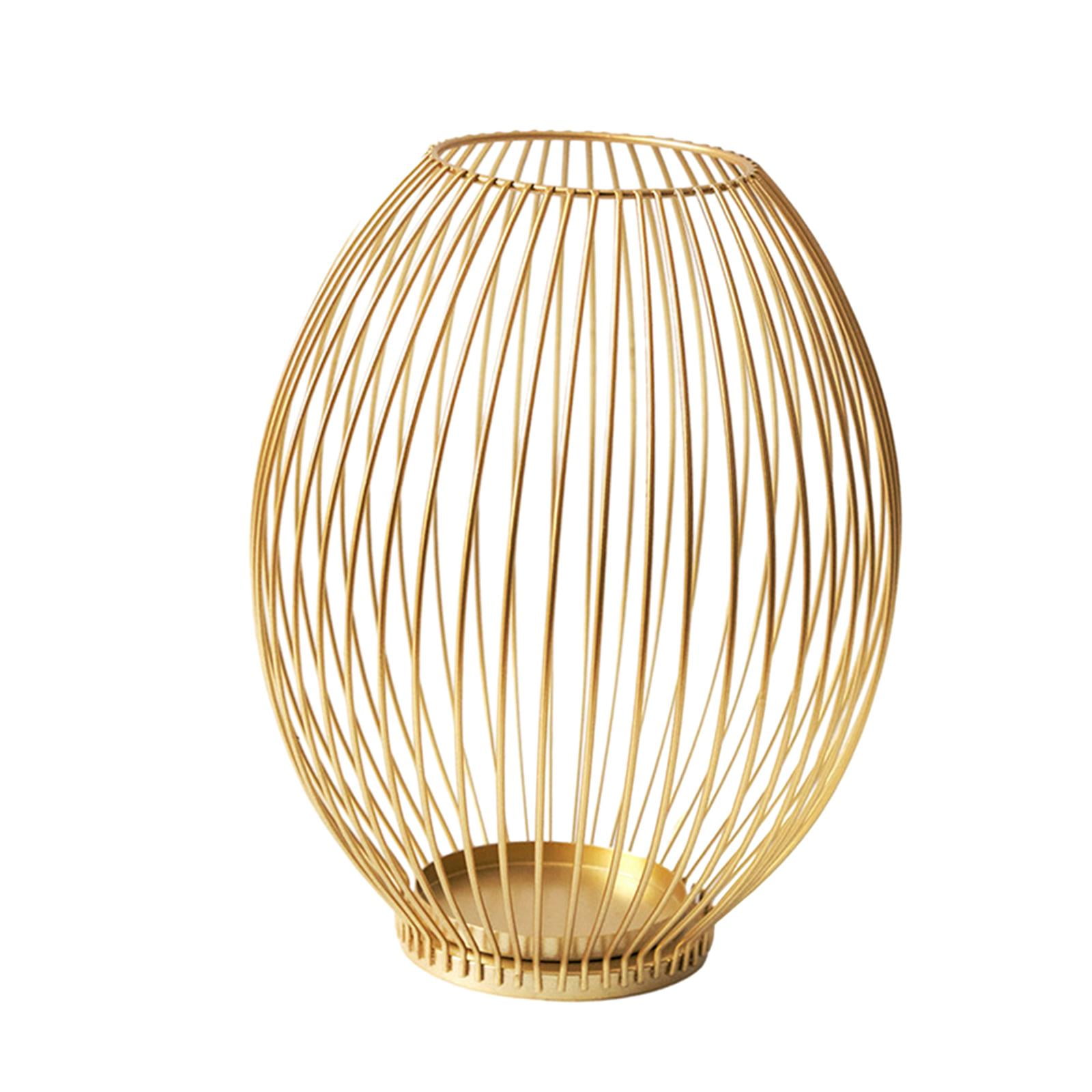 TISHITA Pillar Candle Holder Metal Cage Candlestick Party Home Candles ...