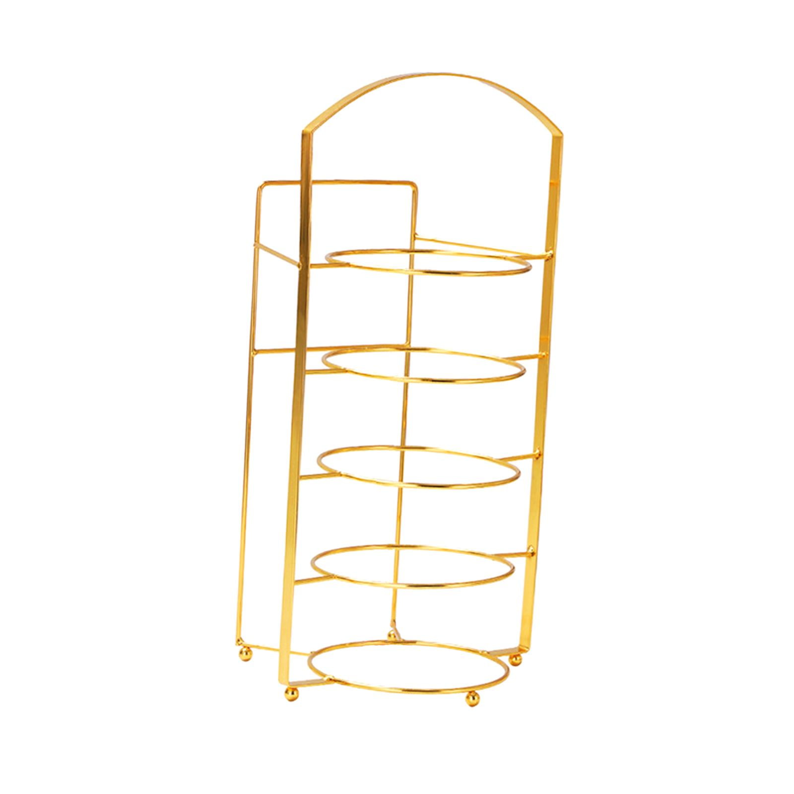TISHITA 5-Tiered Space Saver Dish Rack & Kitchen Shelf Organizer ...