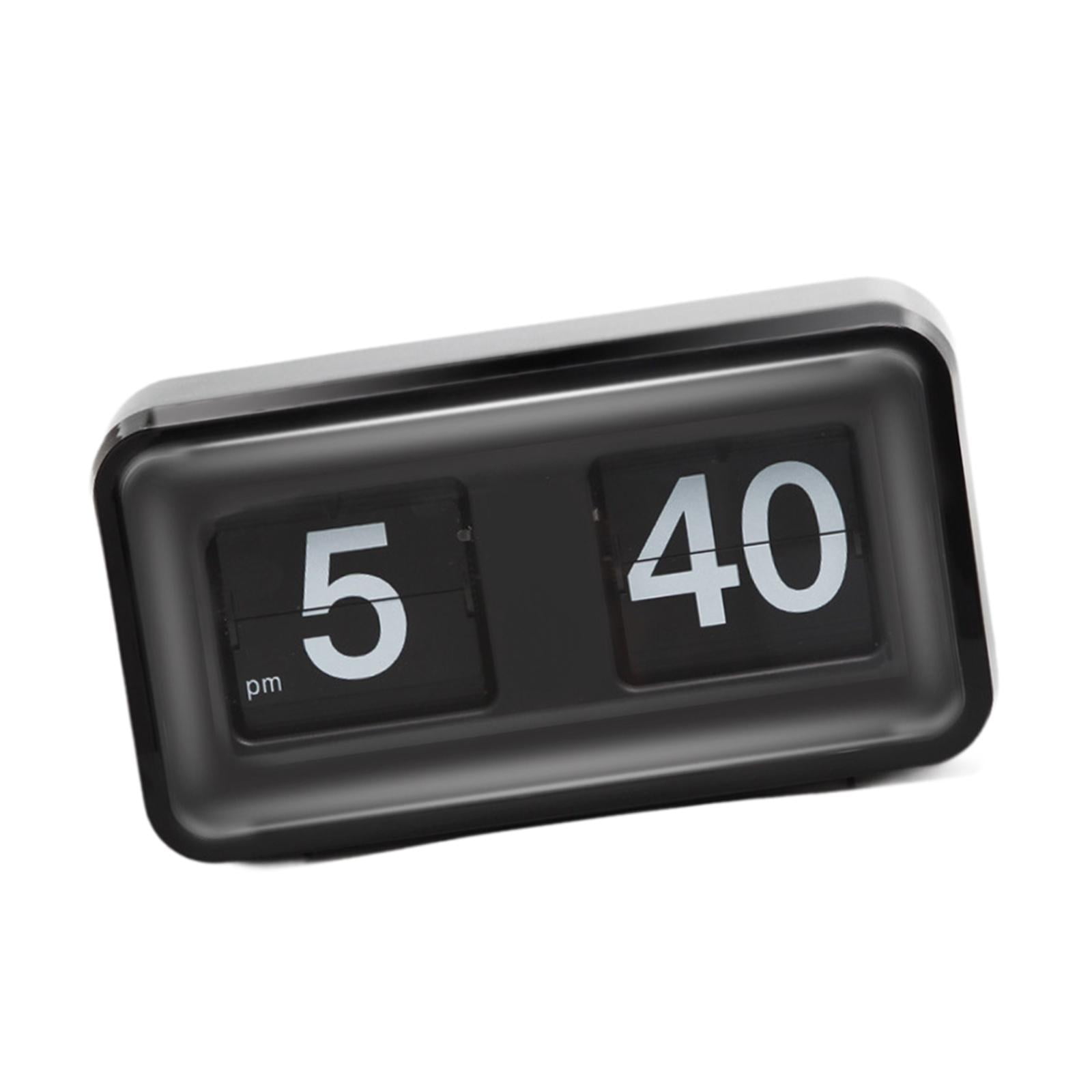 TISHITA Retro Auto Flip Clock Flip Desk Clock Shelf Office Table Clock ...