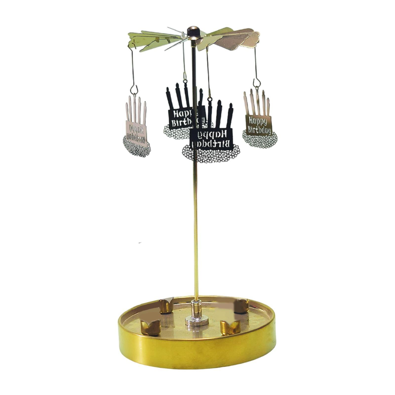 TISHITA Rotating Candle Holder Rotary Pillar Candles Decoration with ...