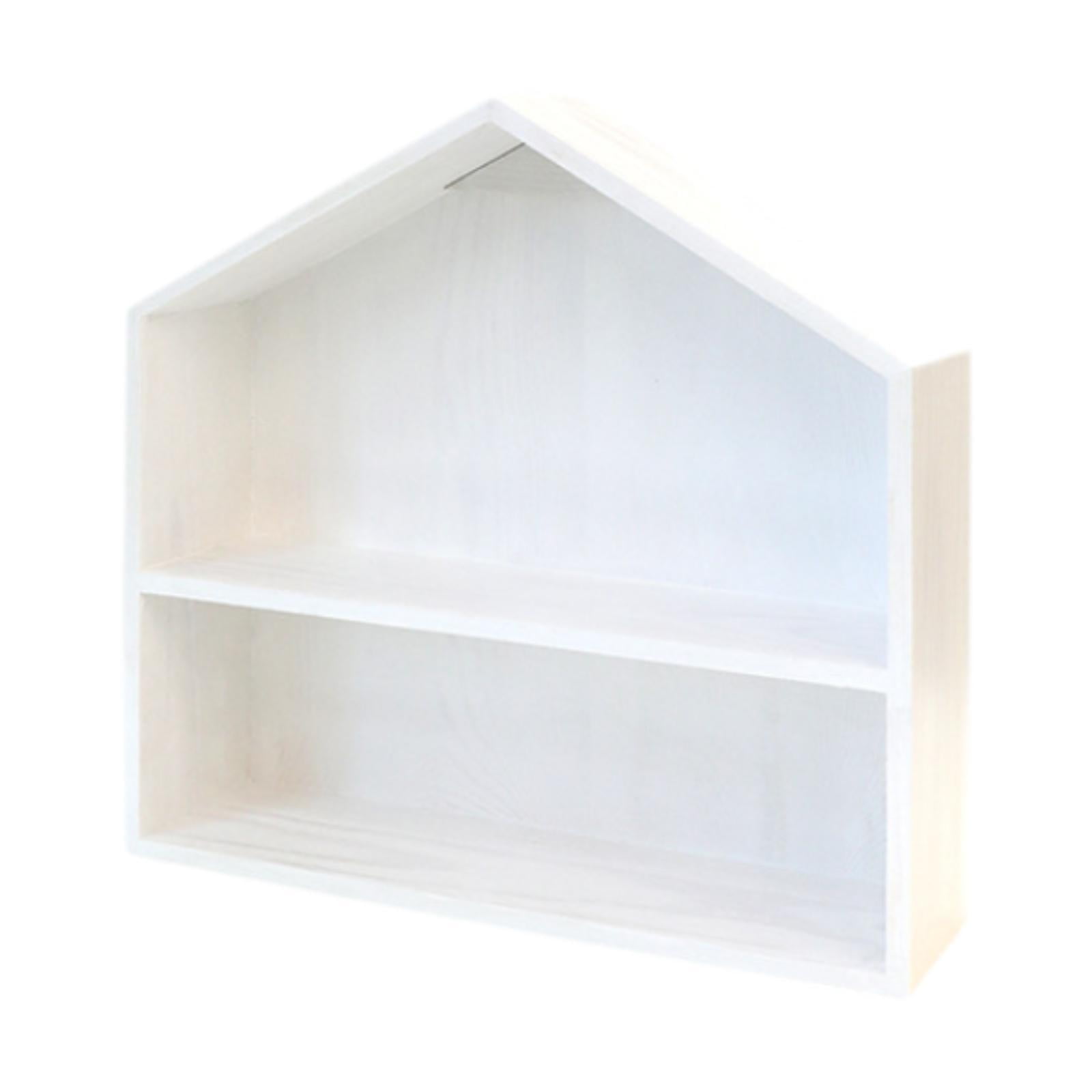 TISHITA Shadow Box Display Shelf Figurine Organizer 2 Layer House ...