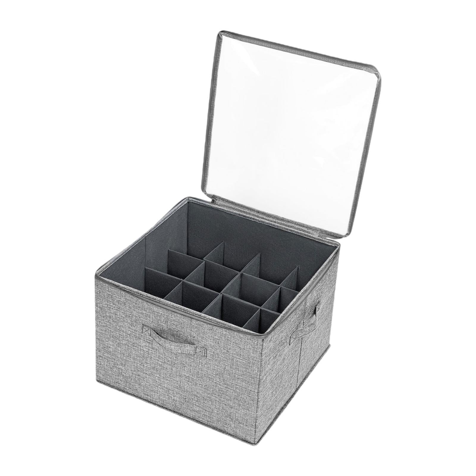 TISHITA Shoe Box 16 Compartments Folding Shoe Storage Container for ...