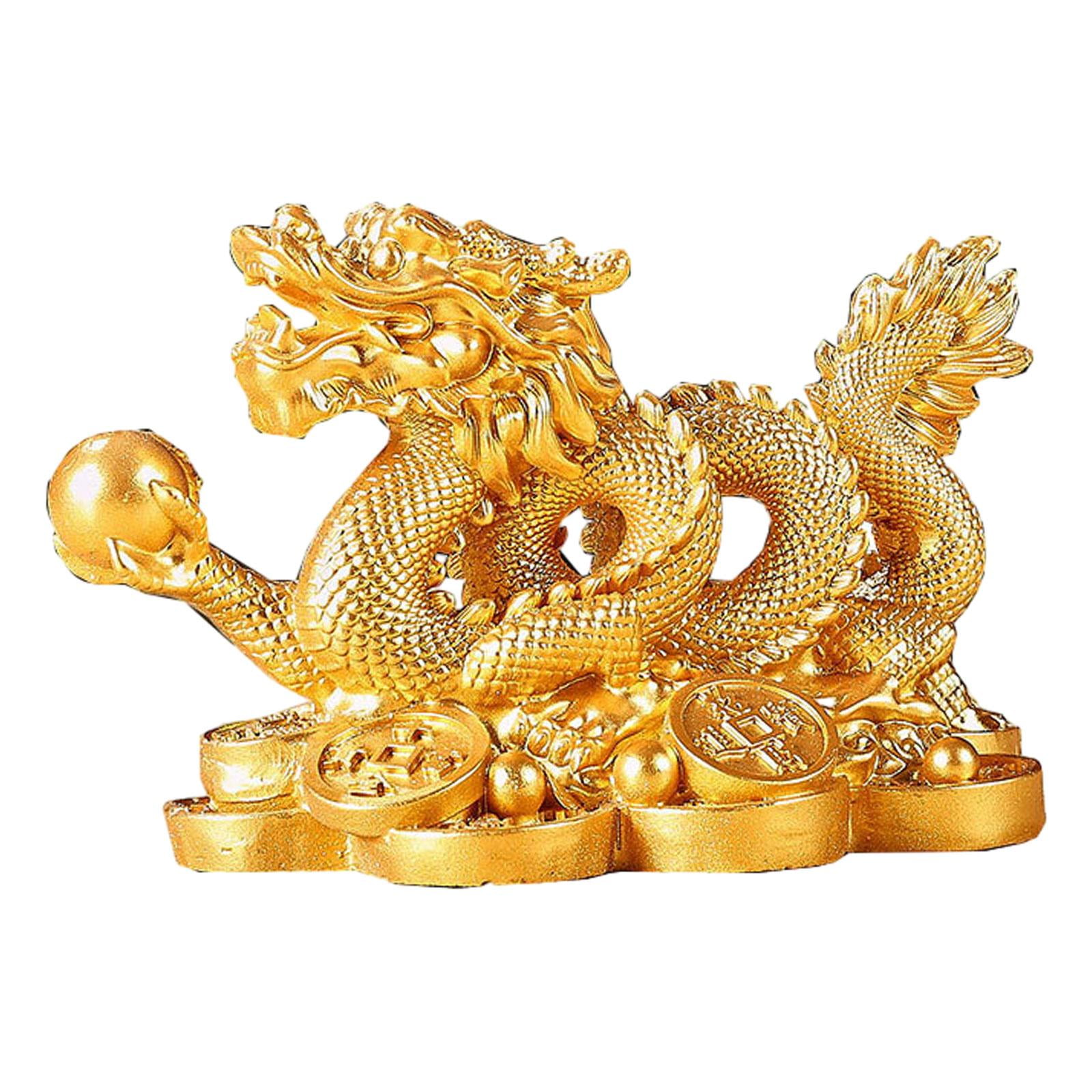 TISHITA Spring Festival Chinese Dragon Statue Fengshui Ornament ...