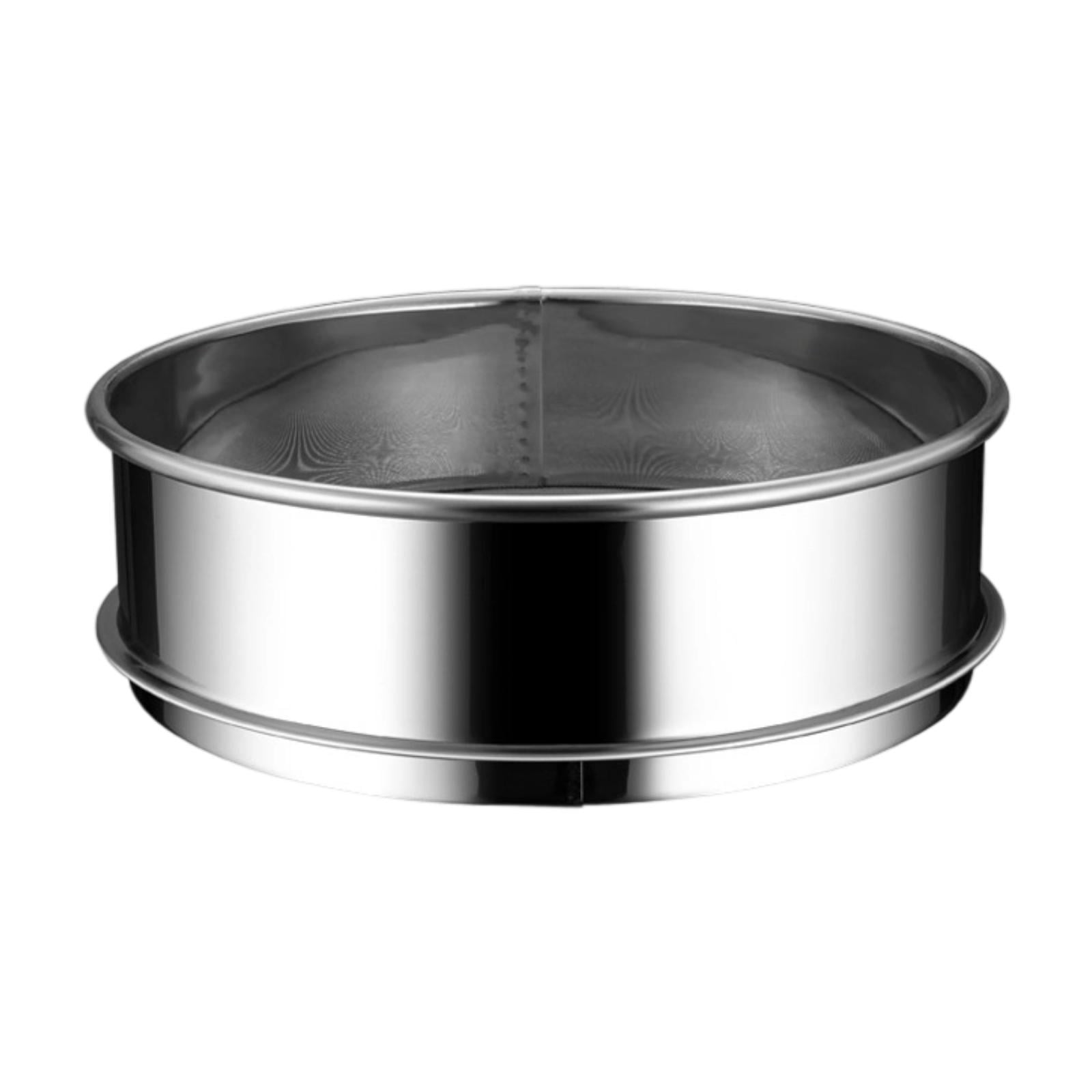 TISHITA Stainless Steel Flour Sifter Fine Mesh Strainer Sturdy Kitchen ...