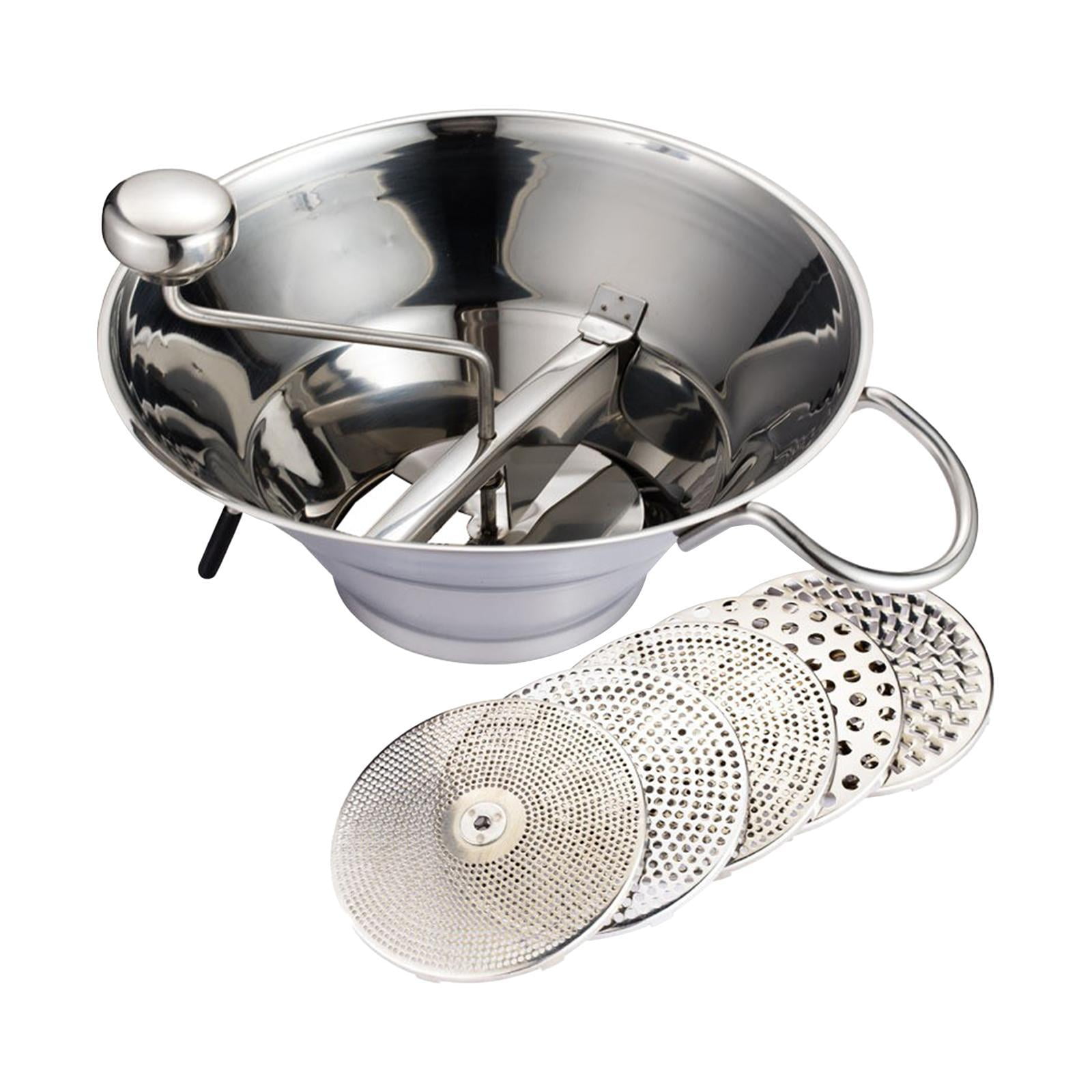 TISHITA Stainless Steel Food Millrotary Food Mill Kitchen Mill Portable ...