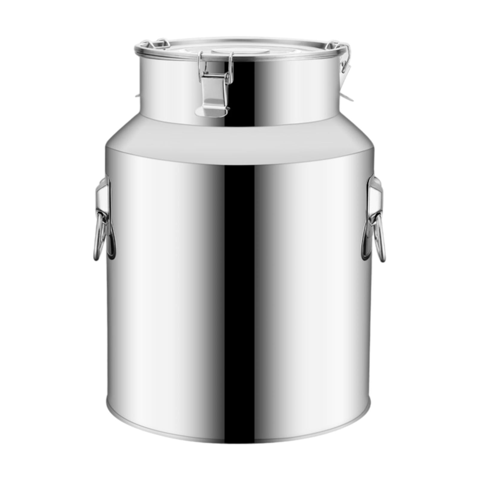 TISHITA Stainless Steel Sealed Barrel Storage Bucket Mulifunction with ...
