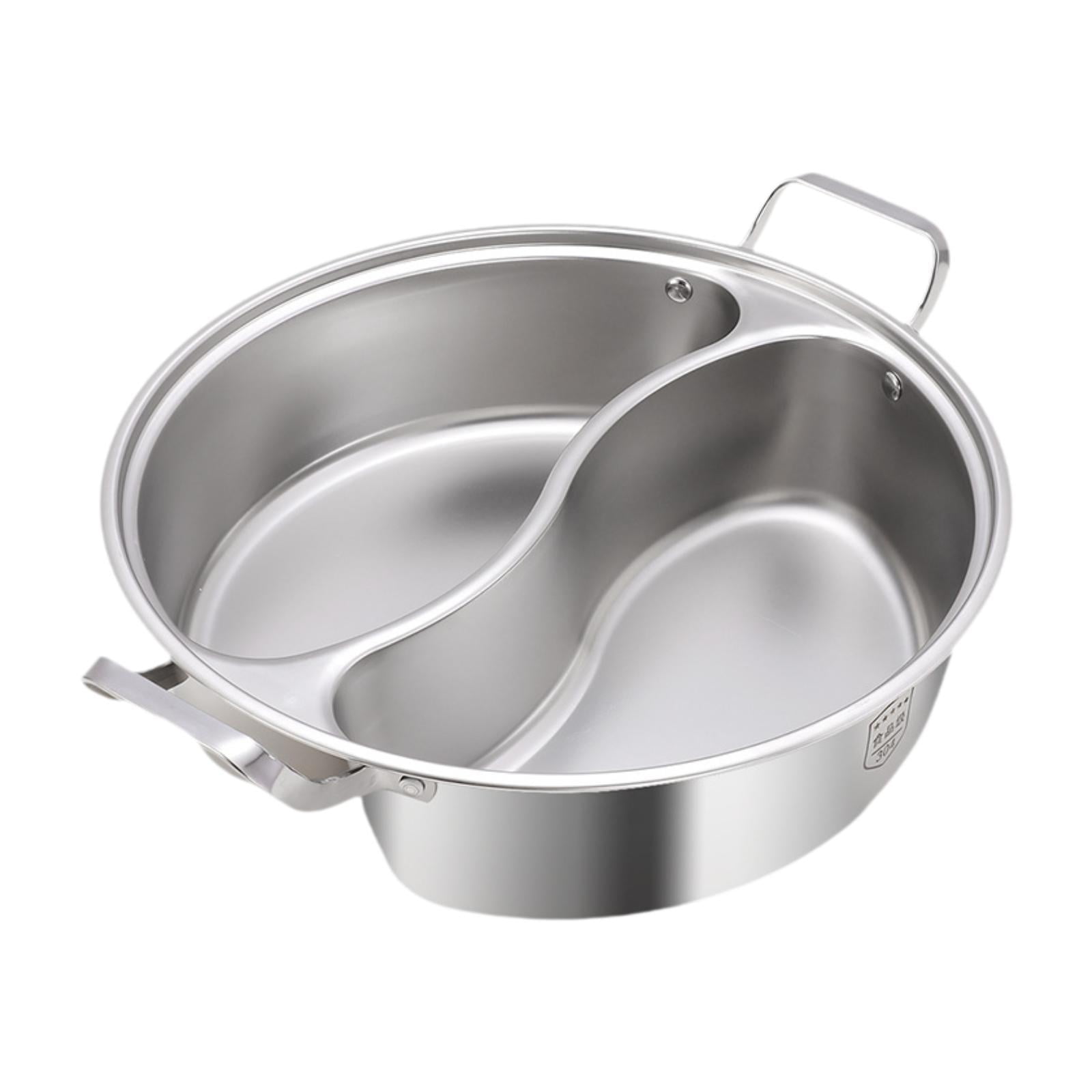 TISHITA Stainless Steel Shabu Shabu Shabu Double Flavor Hotpot with ...