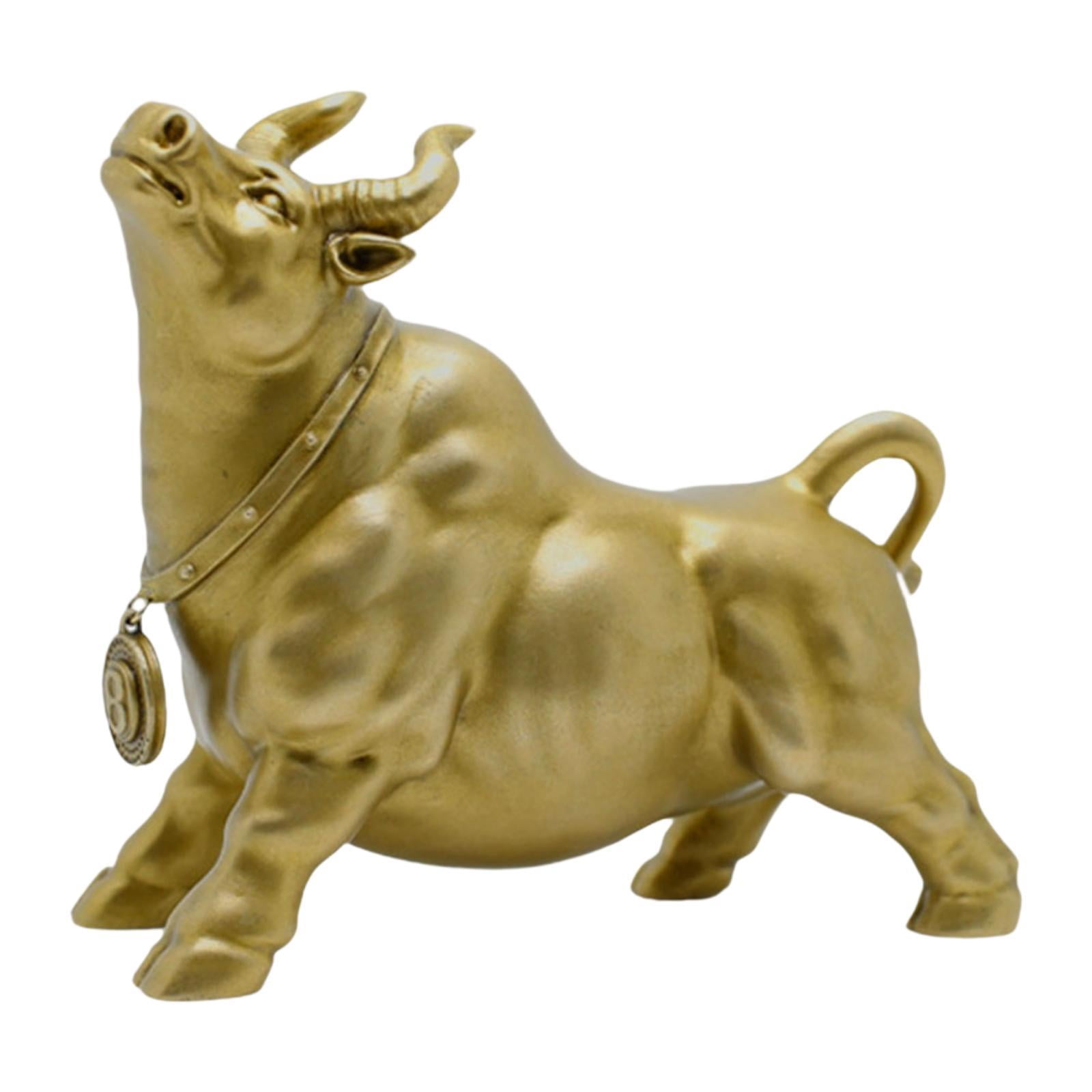 TISHITA Statue Animal Sculpture Bedroom Home Decor Desk Figure Ox ...