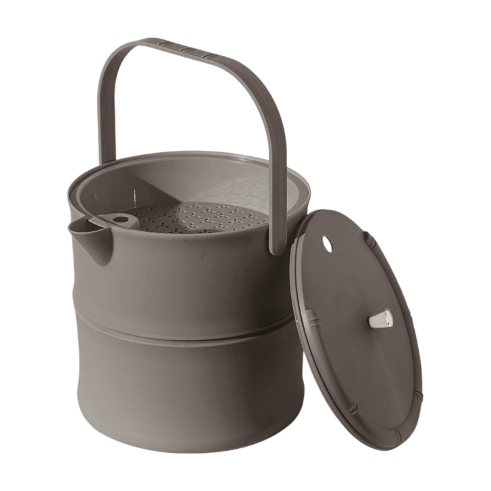 TISHITA Tea Waste Bucket Rubbish Can Disposal Bin Portable for Ceremony ...