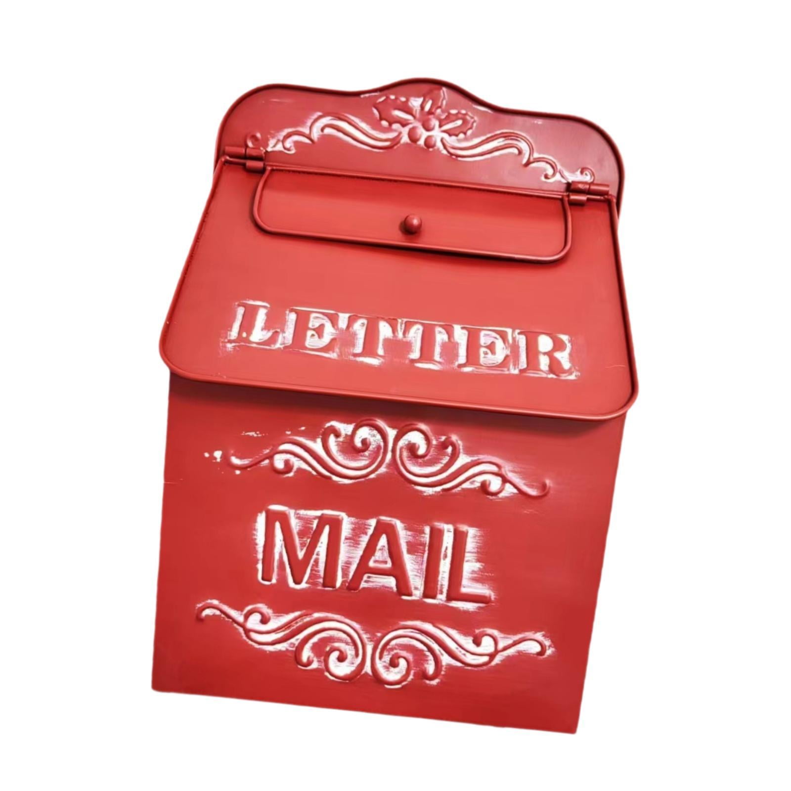 TISHITA Wall Mount Mailbox Postbox Antique Windproof Post Letter Mail ...