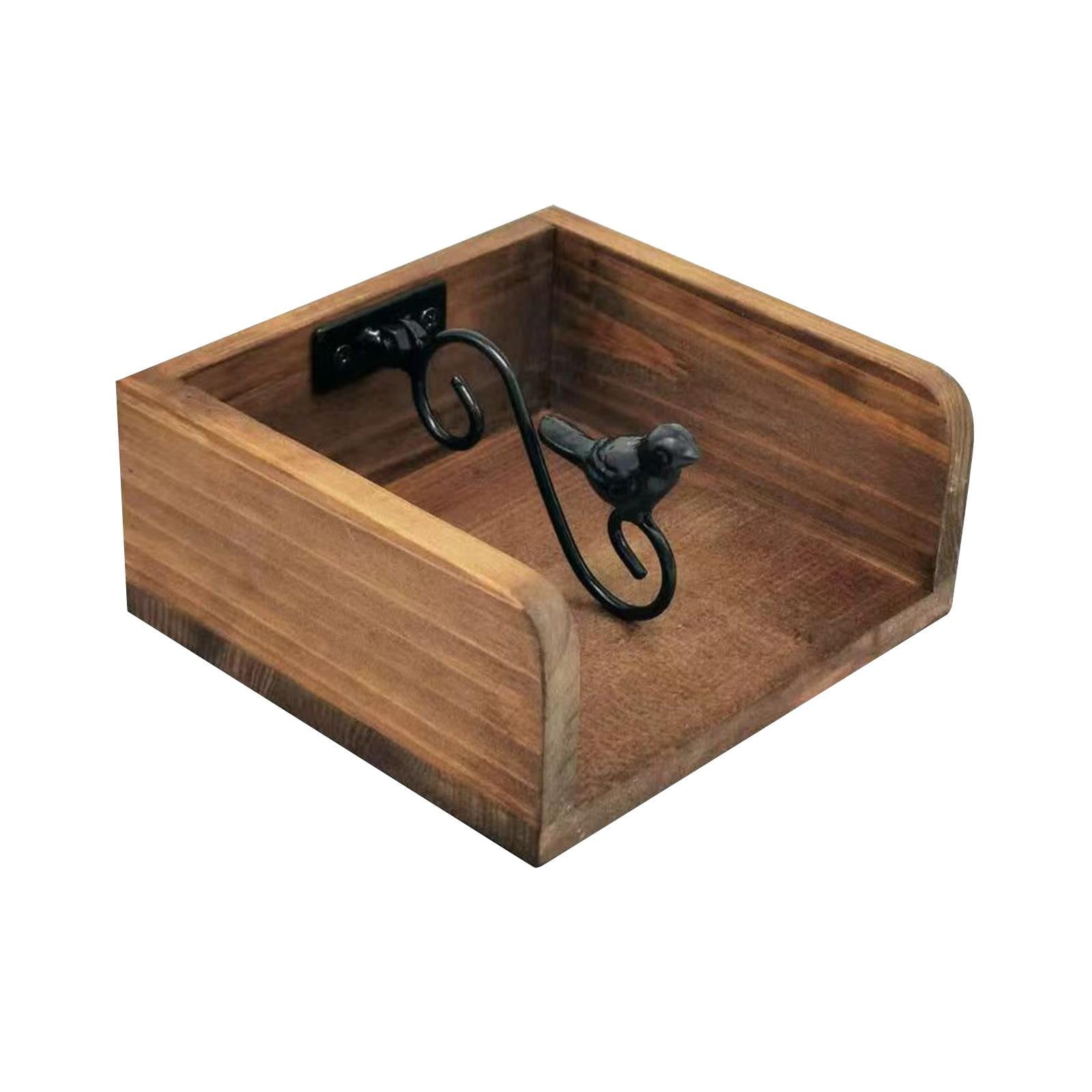 TISHITA Wood Napkin Holder Retro Tissue Box with Large Opening ...