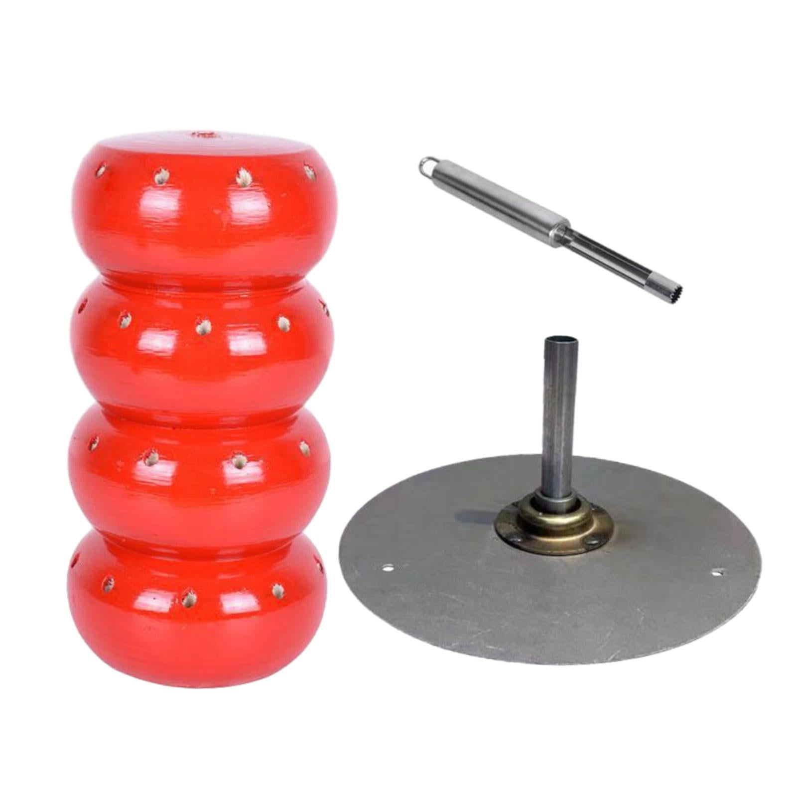 TISHITA Wooden Sugar Gourd Display Stand Four Tiers Metal Base ...