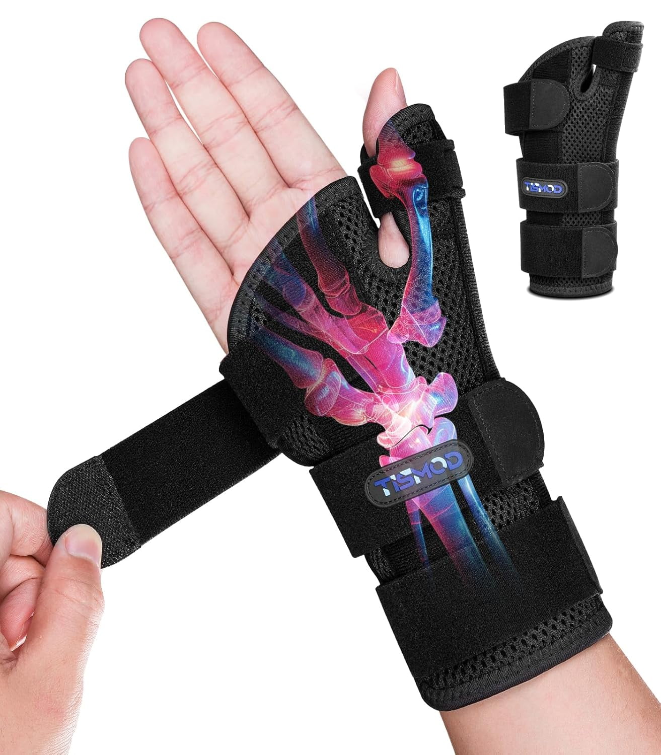 TISMOD Thumb Splint Brace Right Hand - Wrist Splint, CMC Thumb Brace ...