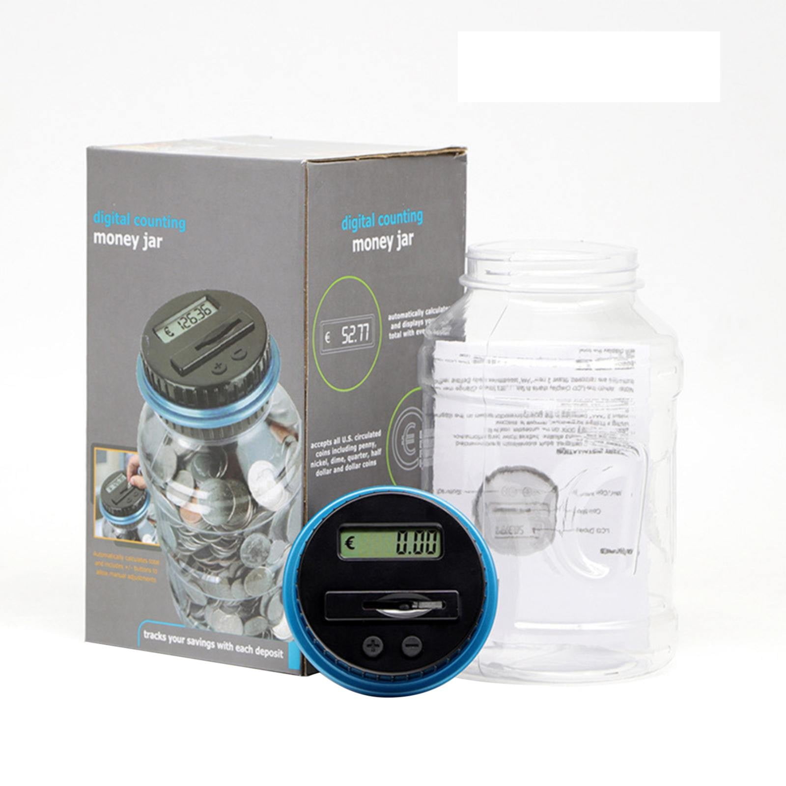 TISUDYE Large Size Electronic Counting Change Bank Saving Bucket Smart ...